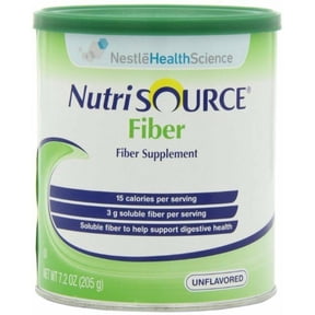 Nestle Nutrisource Unflavored Fiber Supplement Powder, 7.2 oz. Canister ...
