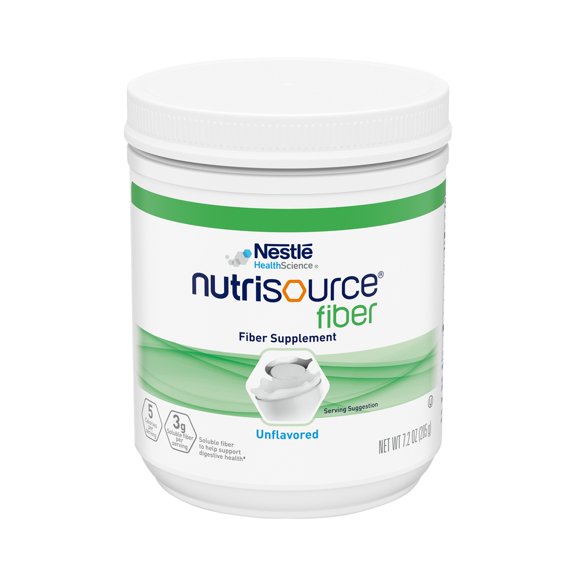 Nestle Nutrisource Unflavored Fiber Supplement Powder, 7.2 oz. Canister ...