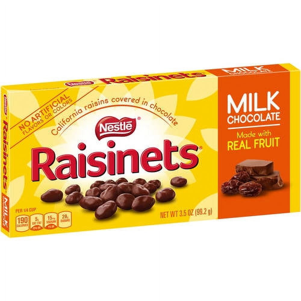 Nestle Raisinets Covered in Raisins Real Fruit Milk Chocolate, 3.5 Oz ...