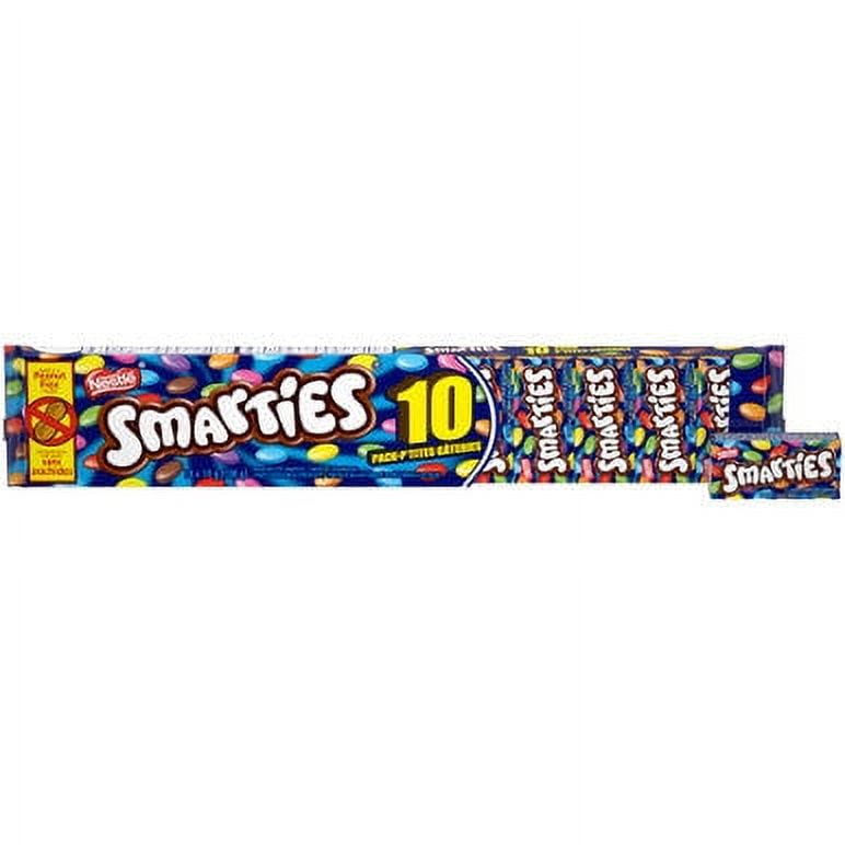 Nestle SMARTIES Mini's Snack Size Sweets, 10 Packs, 10g each, Peanut ...