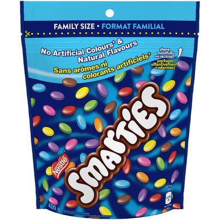 Nestle Smarties Pop'N Pour Sharing Bag, 400g, Candy-Coated Chocolate ...
