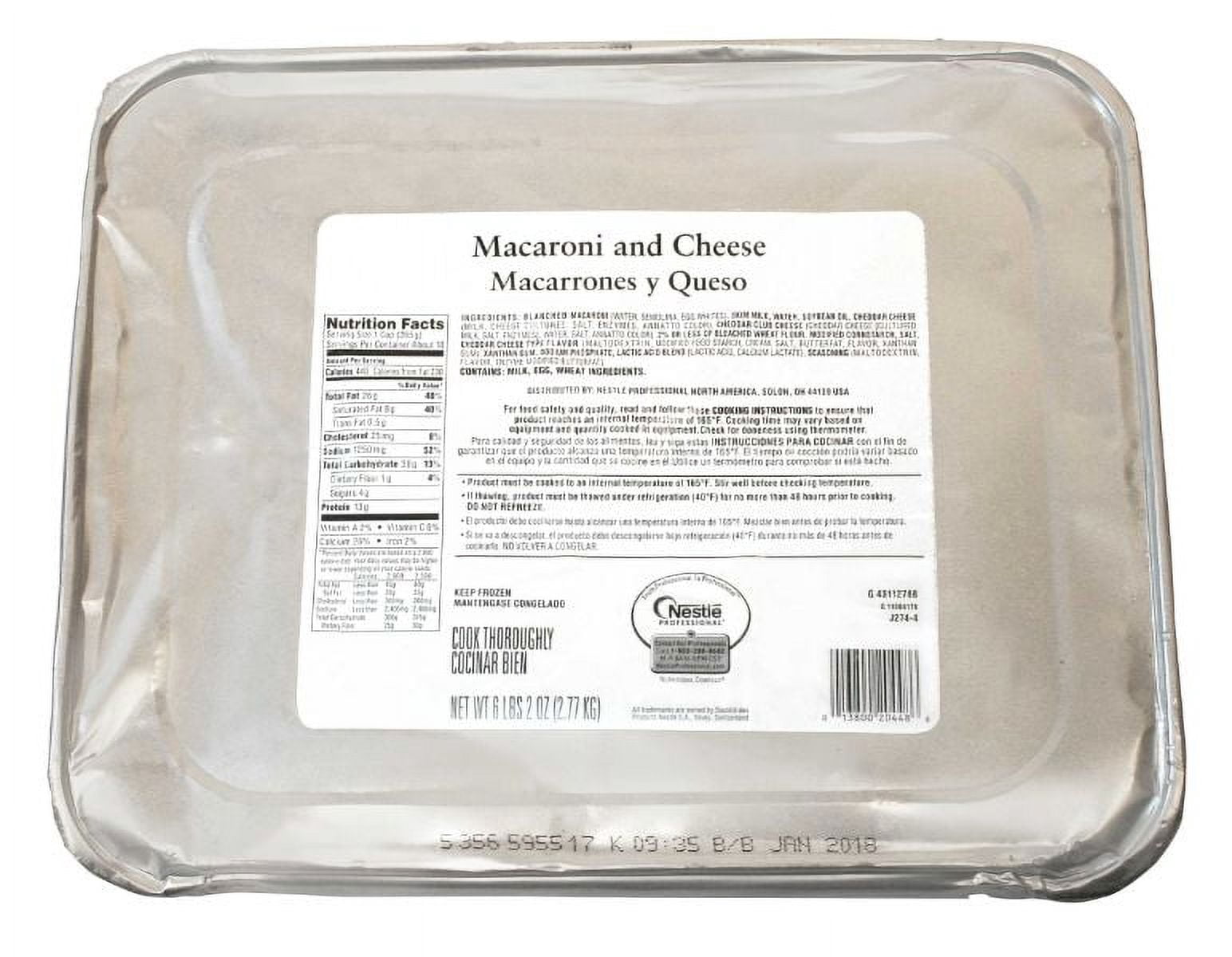 Nestle Stouffers Lean Cuisine Macaroni and Cheese - Entree, 98 Ounce ...