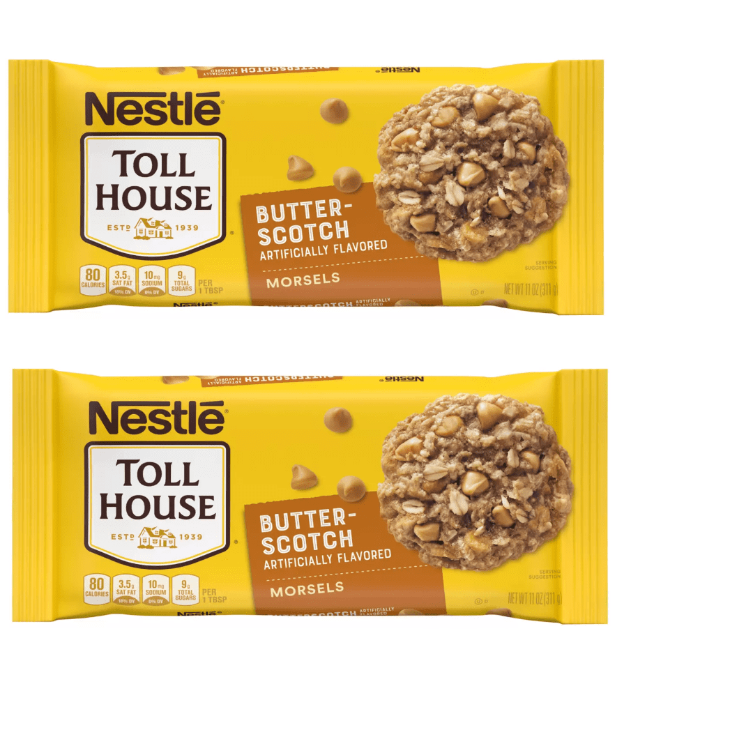 Nestle Toll House Butterscotch Morsels Baking Chips, 11.0 oz Pack of 2 ...