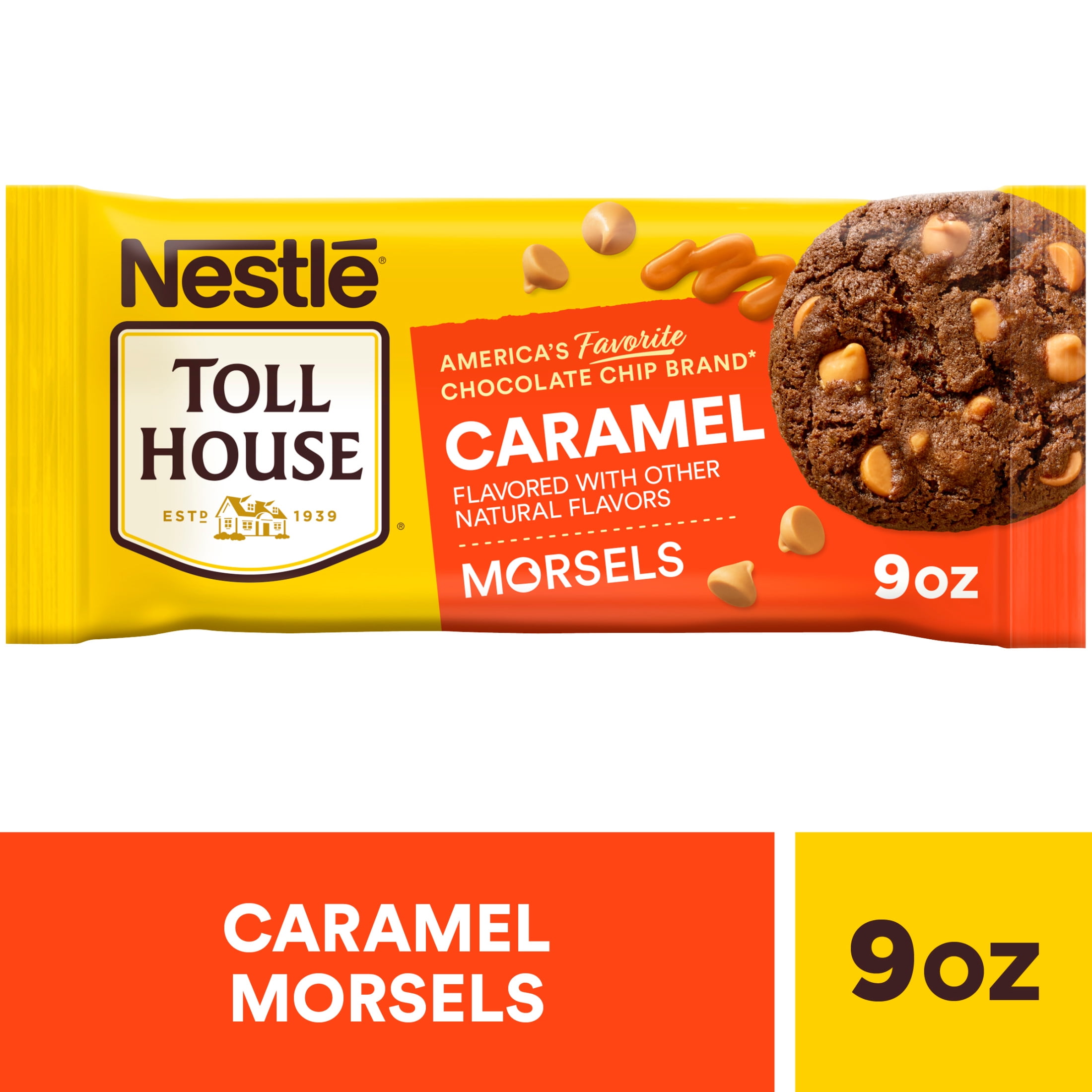 Nestlé Toll House Caramel Flavored Baking Chips 9 oz for Cookies and ...