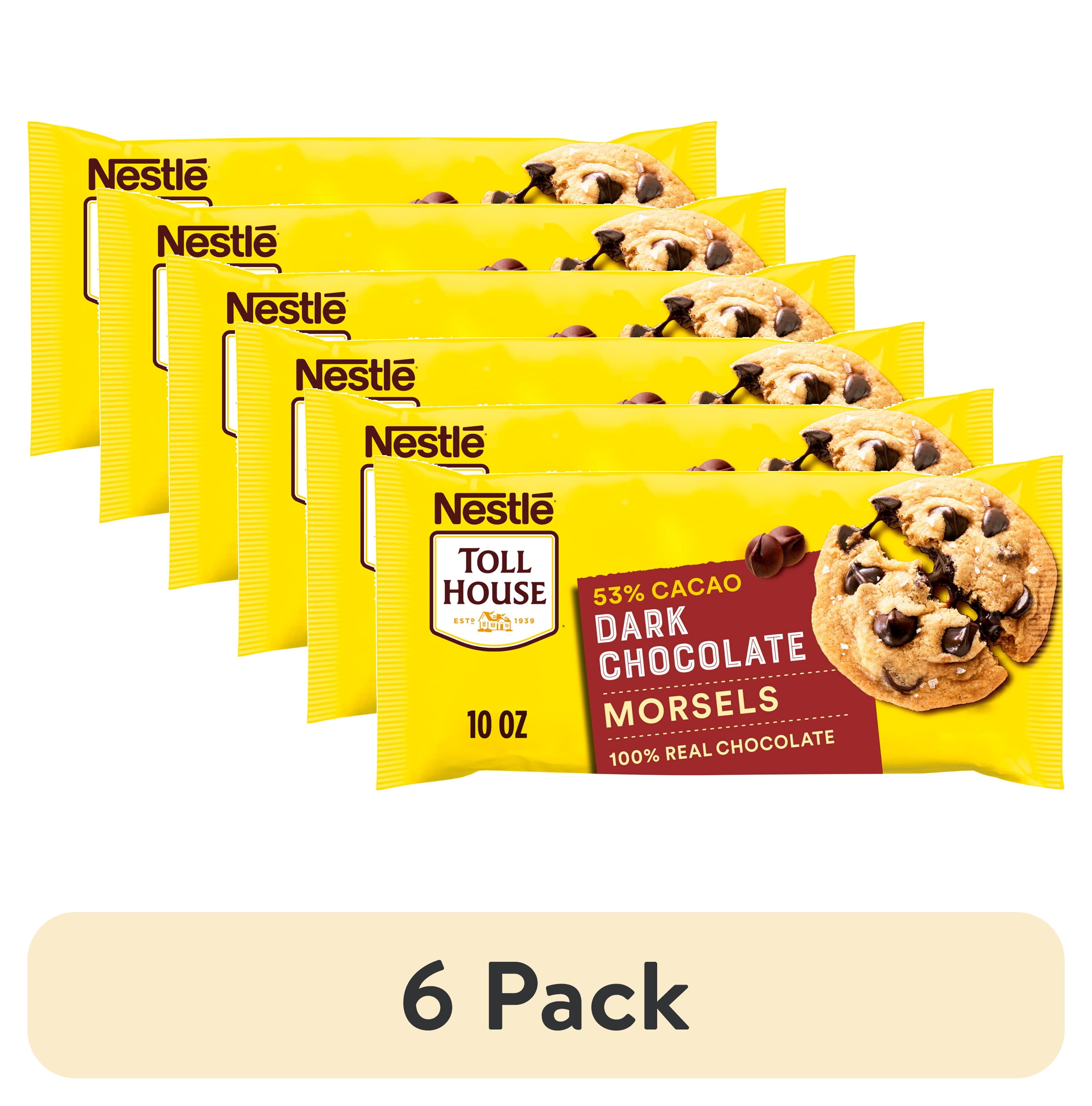 (6 pack) Nestle Toll House Dark Chocolate Regular Baking Chips, Morsels ...