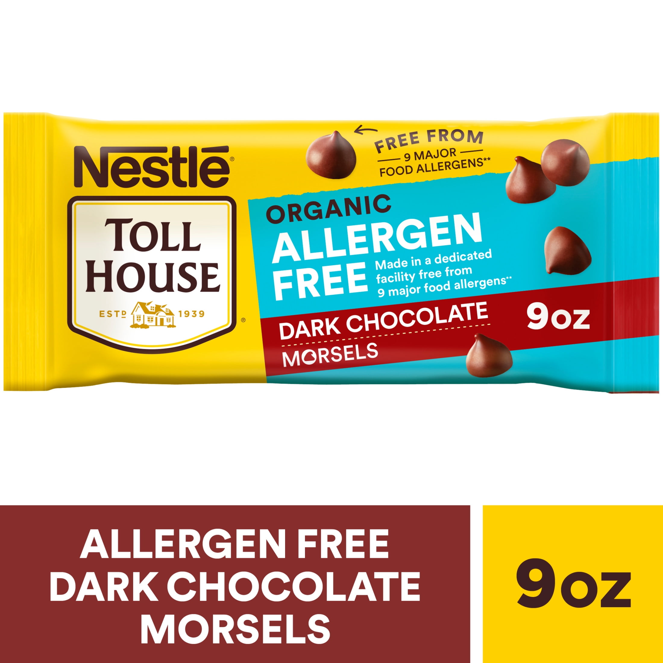 Nestl√© Toll House Organic Allergen Free Dark Chocolate Chips, 9 oz ...
