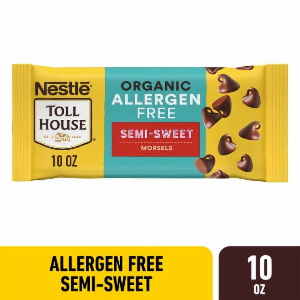 Nestle Toll House Organic Allergen Free Semi-Sweet Chocolate Chips 10 ...