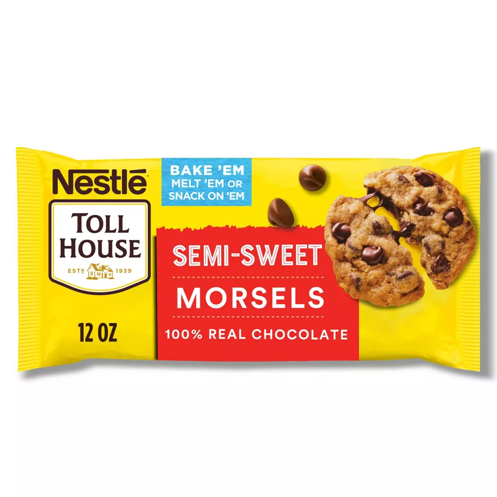 Nestle Toll House Semi-Sweet Chocolate Chips for Baking - 12oz ...