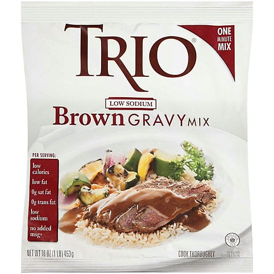 Nestle Trio Low Sodium Brown Gravy - 16 Ounce (Pack of 8) - Walmart.com