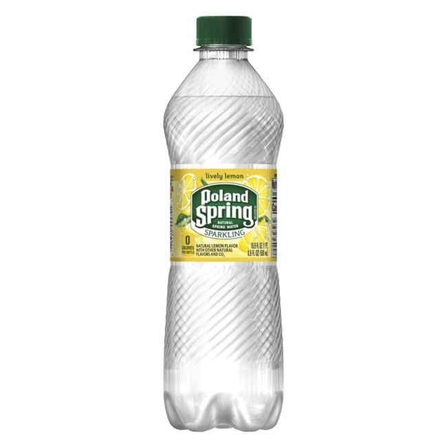 Nestle Waters - Poland Spring Lemon Flavored Sparkling Spring Water, 16 ...