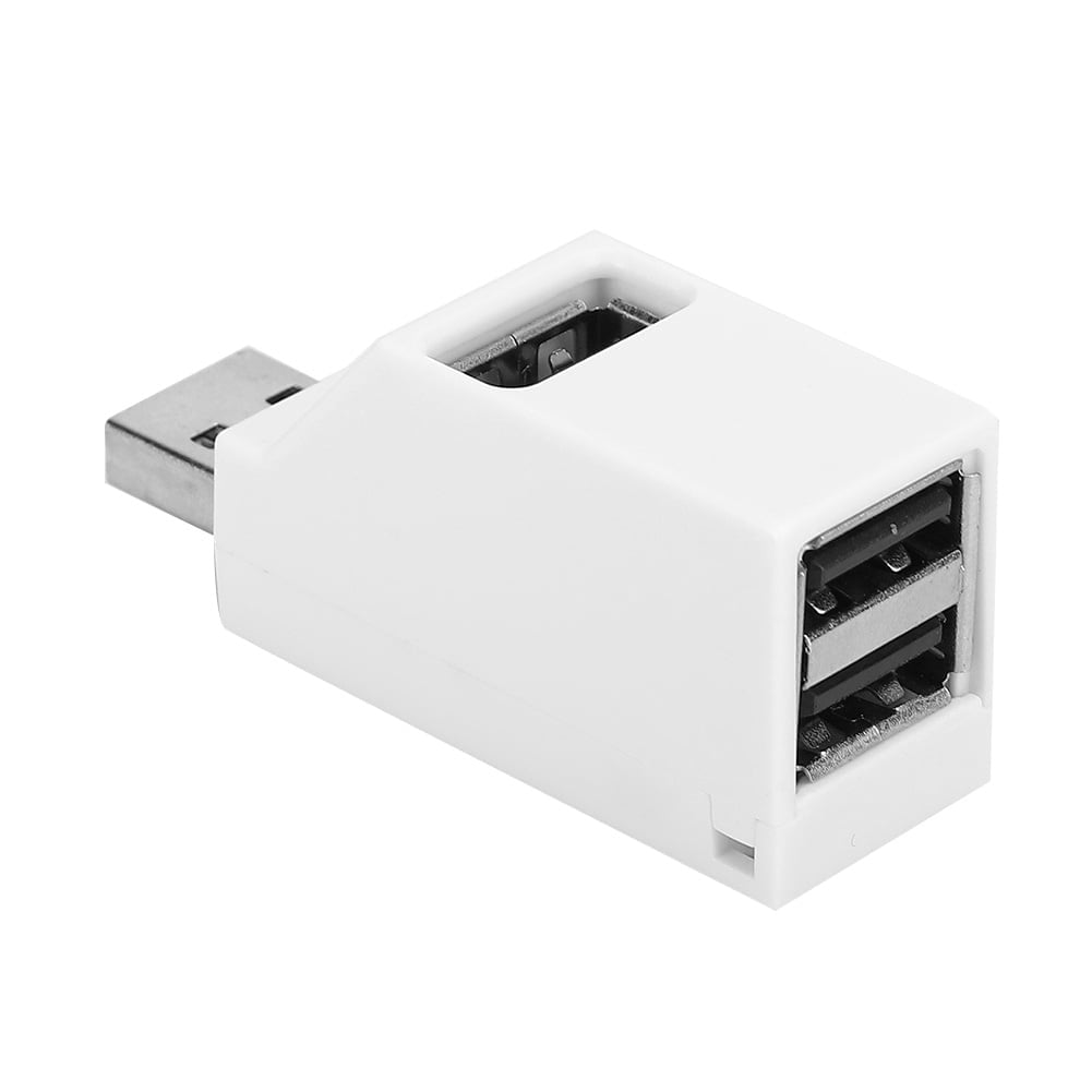 NestledNature 3 In 1 USB2.0 Splitter Hub ABS Mini Direct Plug In ...