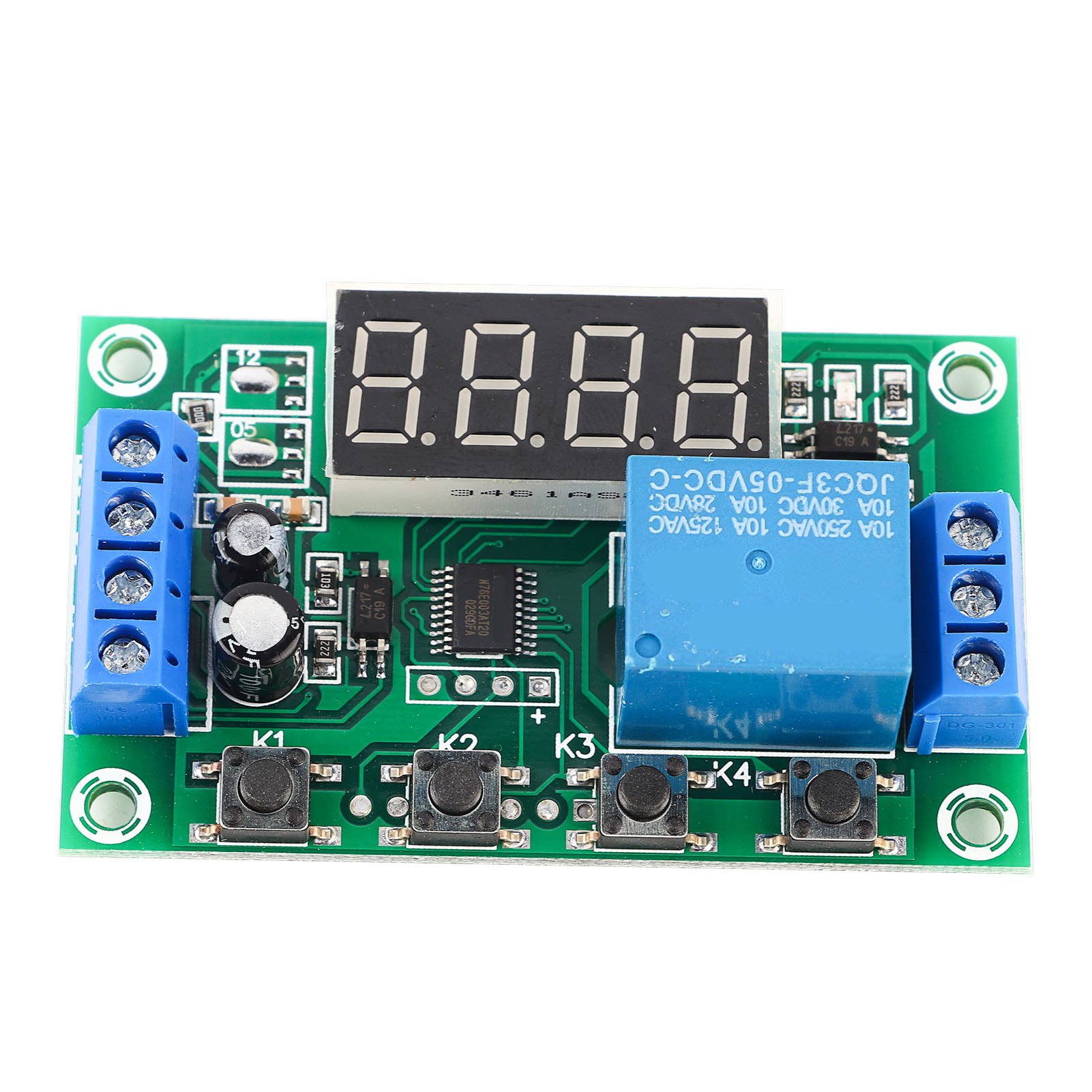 NestledNature Relay Module,LED Timer Relay,LED Display Adjustable Timer Relay Automation Control ...