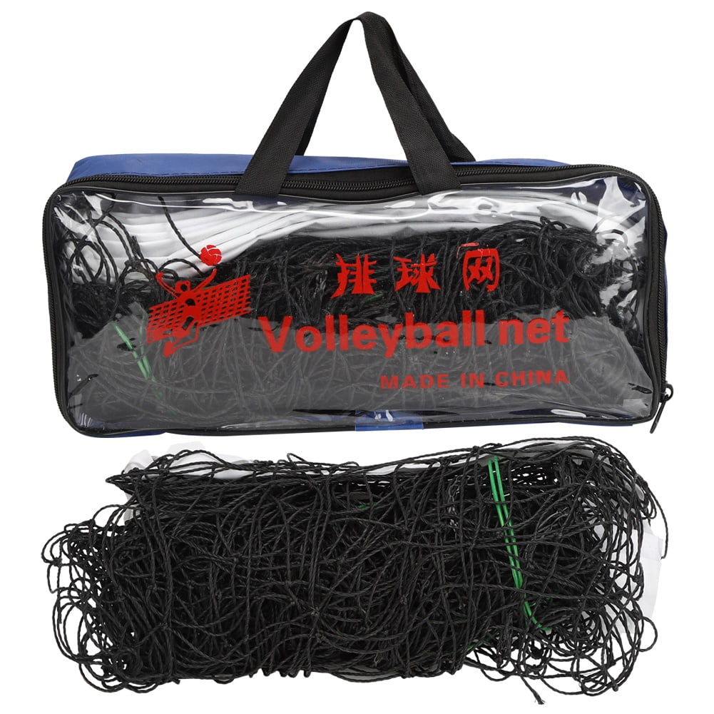 NestledNature Standard Beach Volleyball Net Professional Covered Steel ...