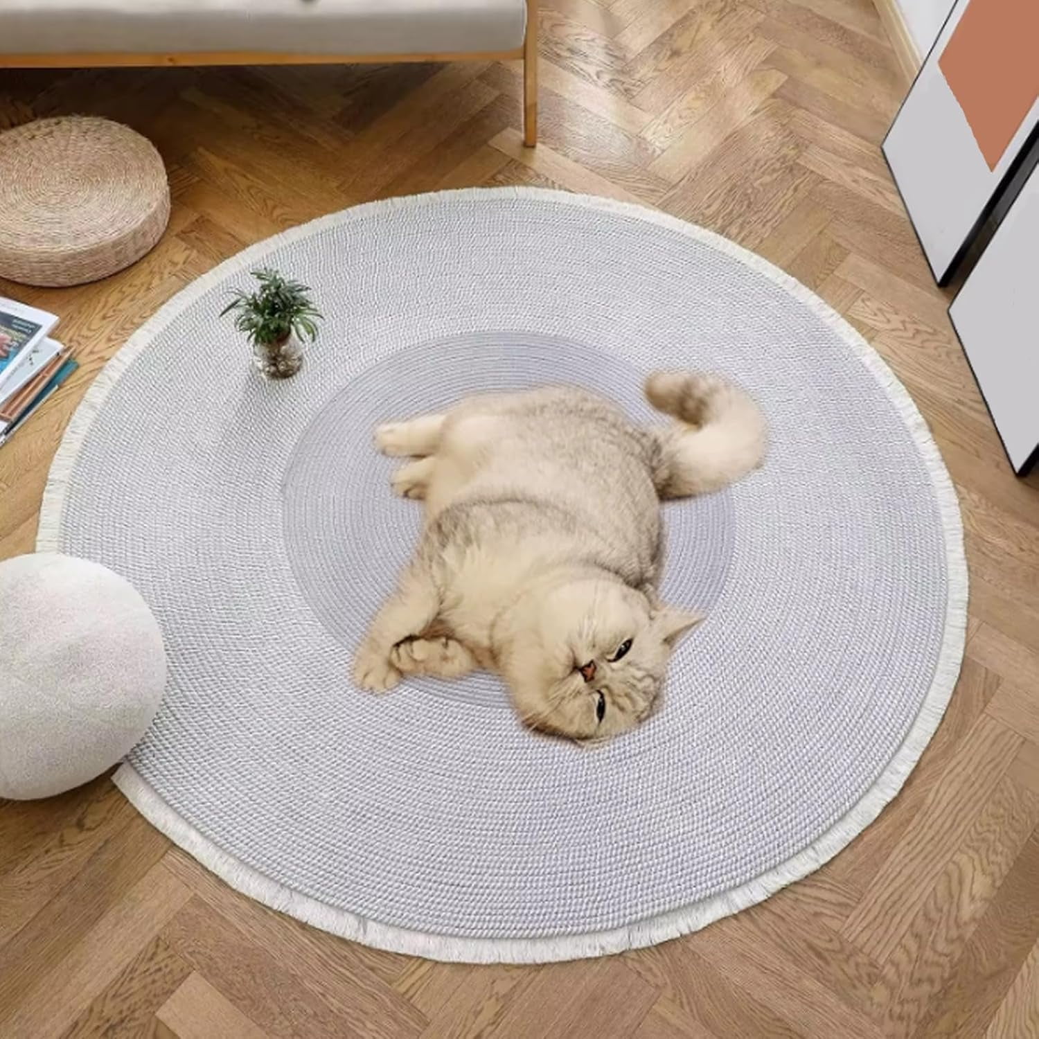 Nestoly Premium Cotton Rope Area Rug for Cats, Nestoly Cat Scratching ...