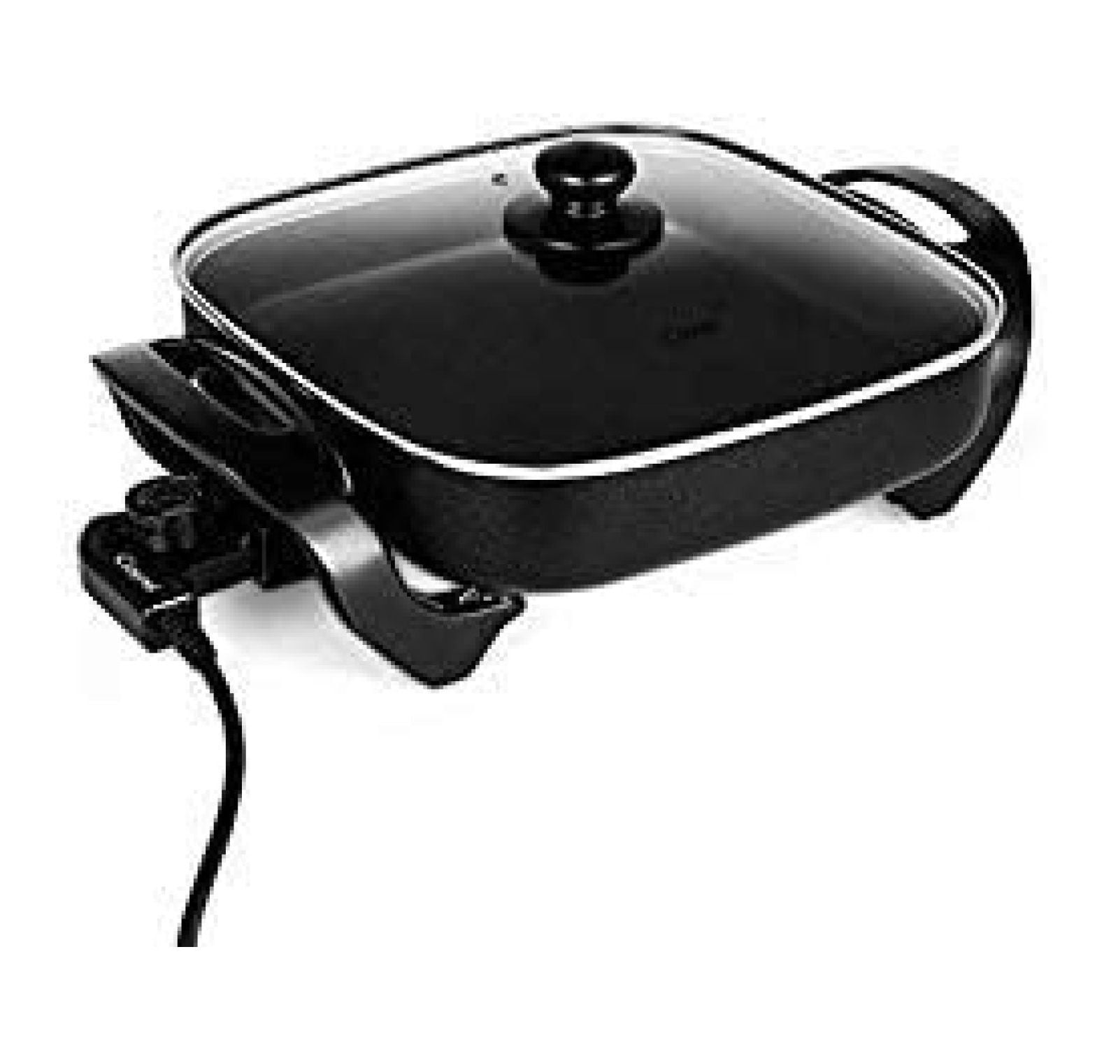 Nestora 12 x 12 Inch Nonstick Ceramic Electric Skillet with Glass Lid ...