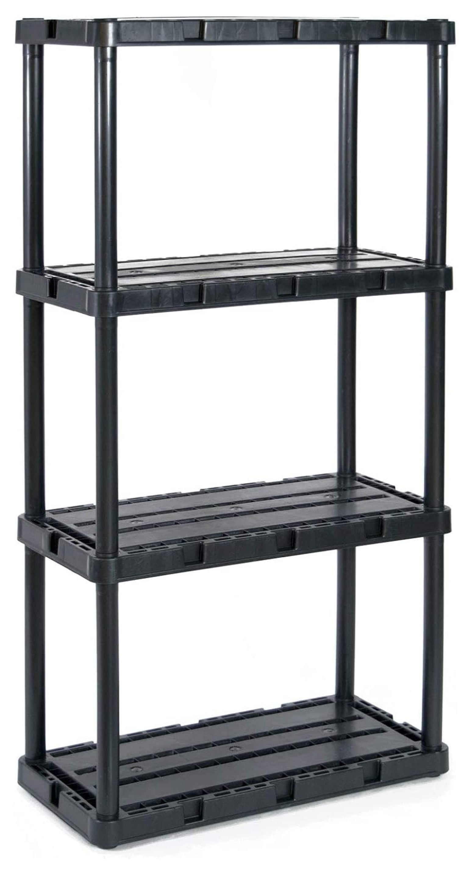 Nestora 4 Shelf Knect-A-Shelf Ventilated Light Duty Storage Unit 12 x 24 x Organizer for Home ...