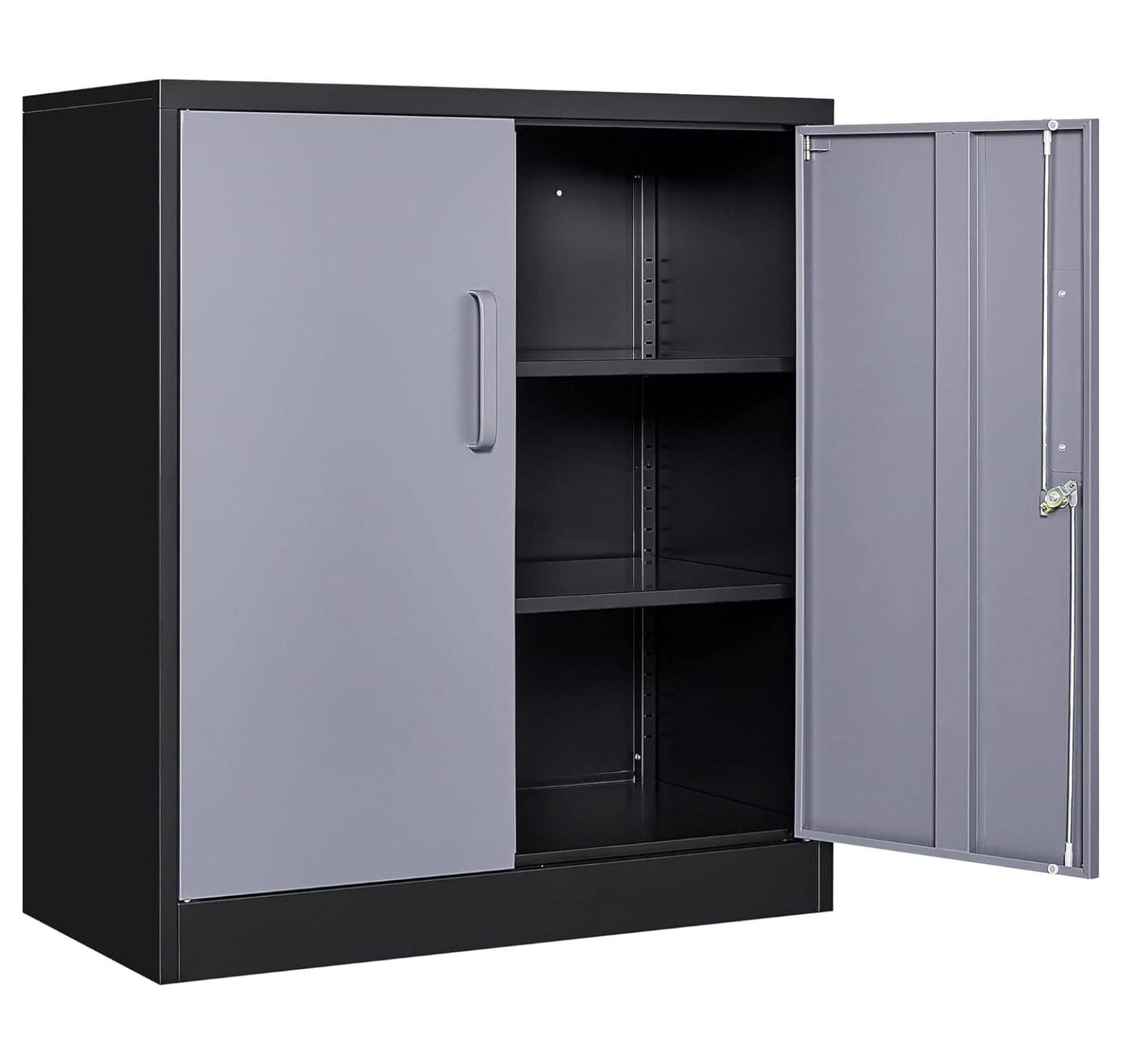 Nestora Storage Cabinet with Doors and Shelves,Display Cabinet with ...