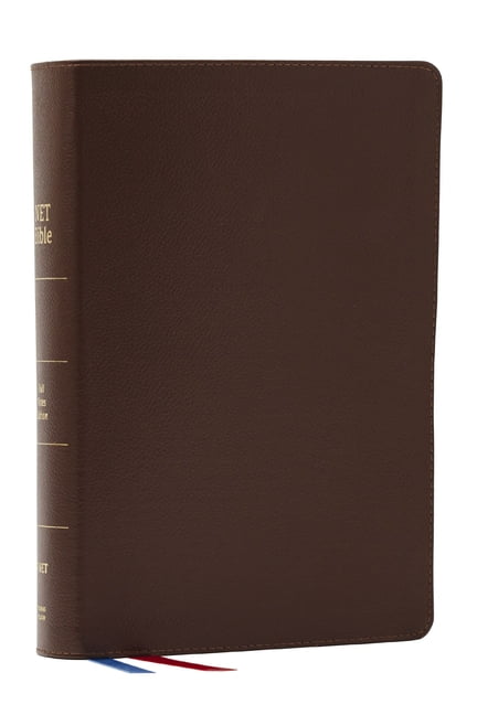 Net Bible, Full Notes Edition (Net, Brown Genuine Leather, Comfort ...