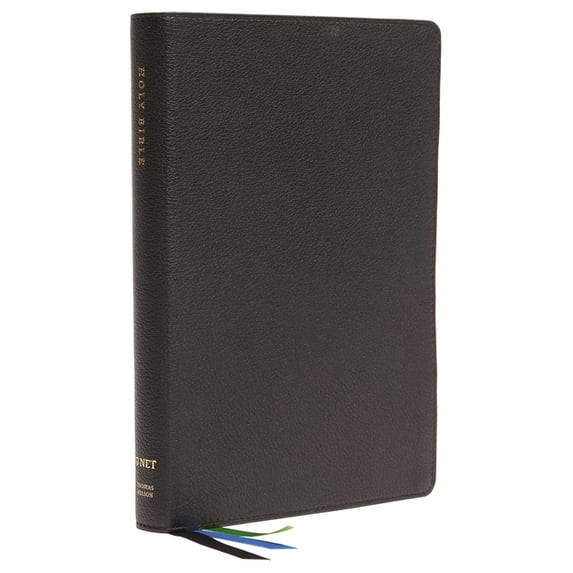 Net Bible, Thinline Large Print, Leathersoft, Black, Indexed, Comfort ...