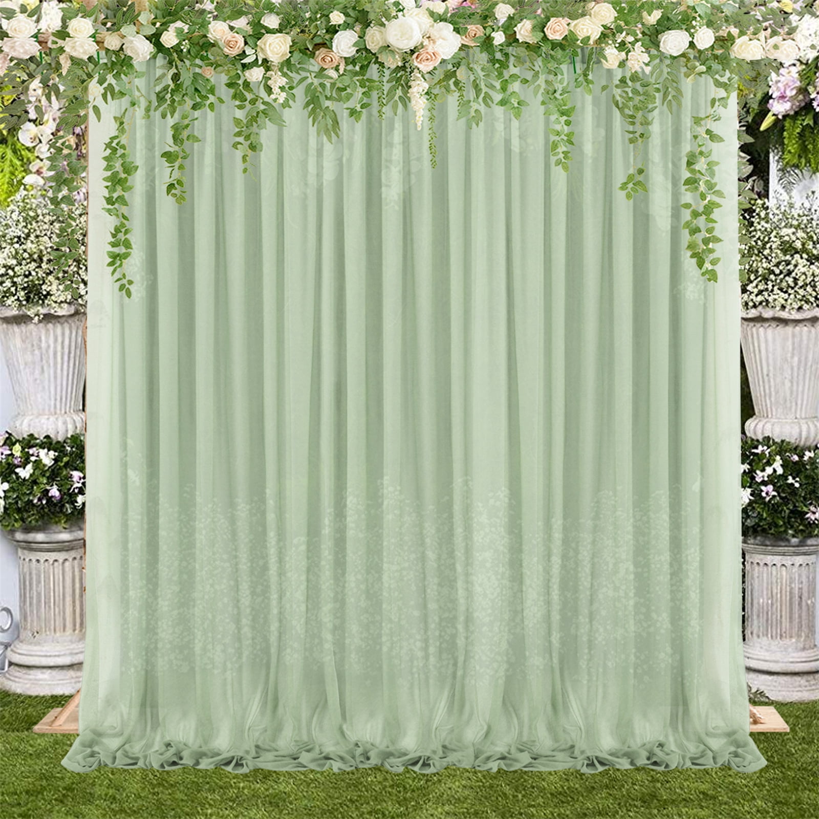 Net Gauze Shade Wedding Photo Prop Curtain Home Decor Translucent For ...
