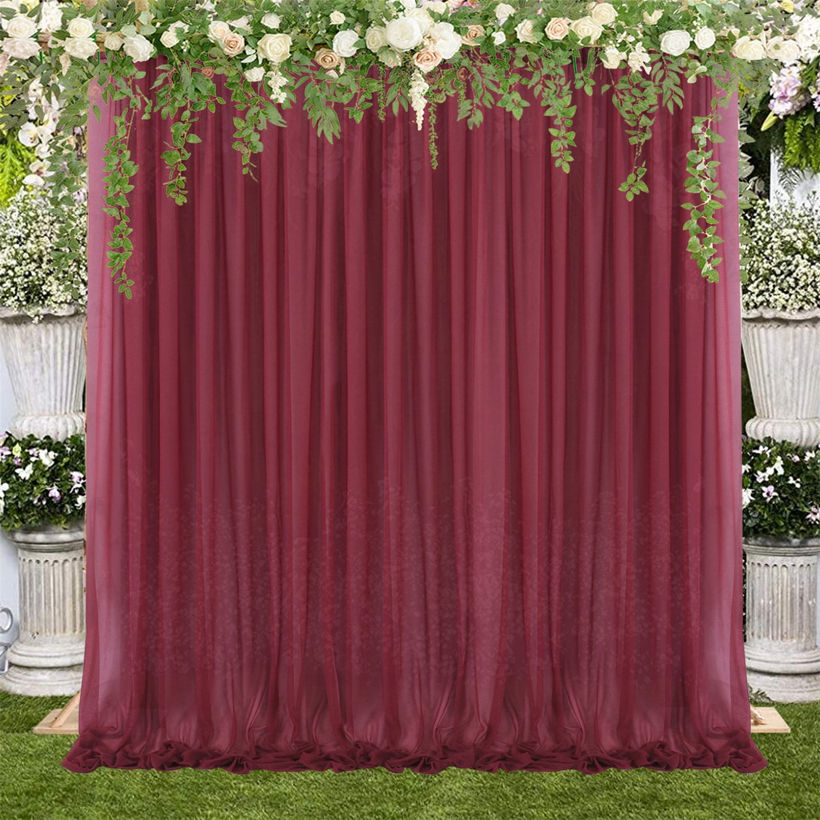 Net Gauze Shade Wedding Photo Prop Curtain Home Decor Translucent For ...