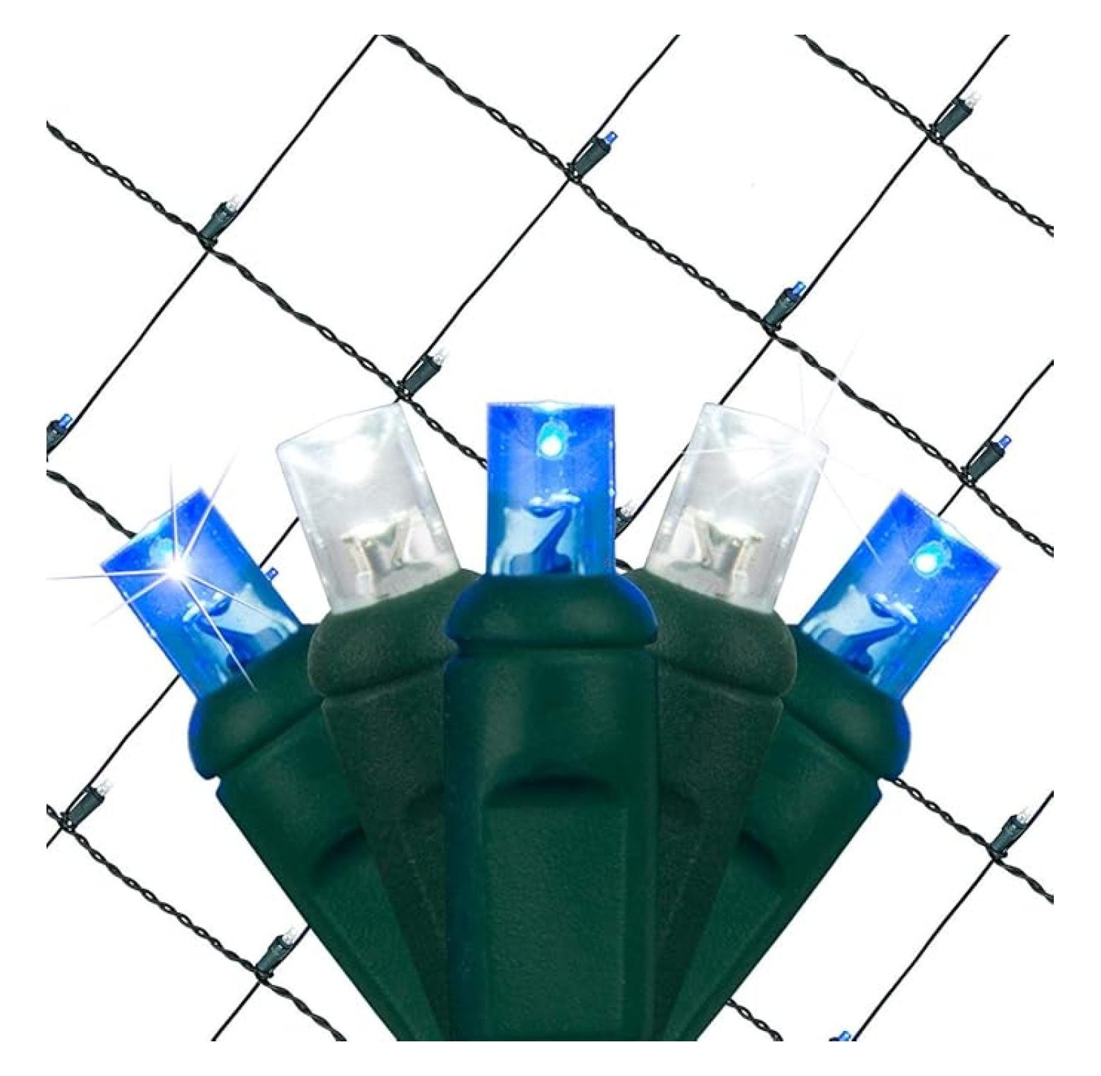 Net Twinkle Lights Outdoor, SoftTwinkle Pulsing Christmas Lights - 70 ...