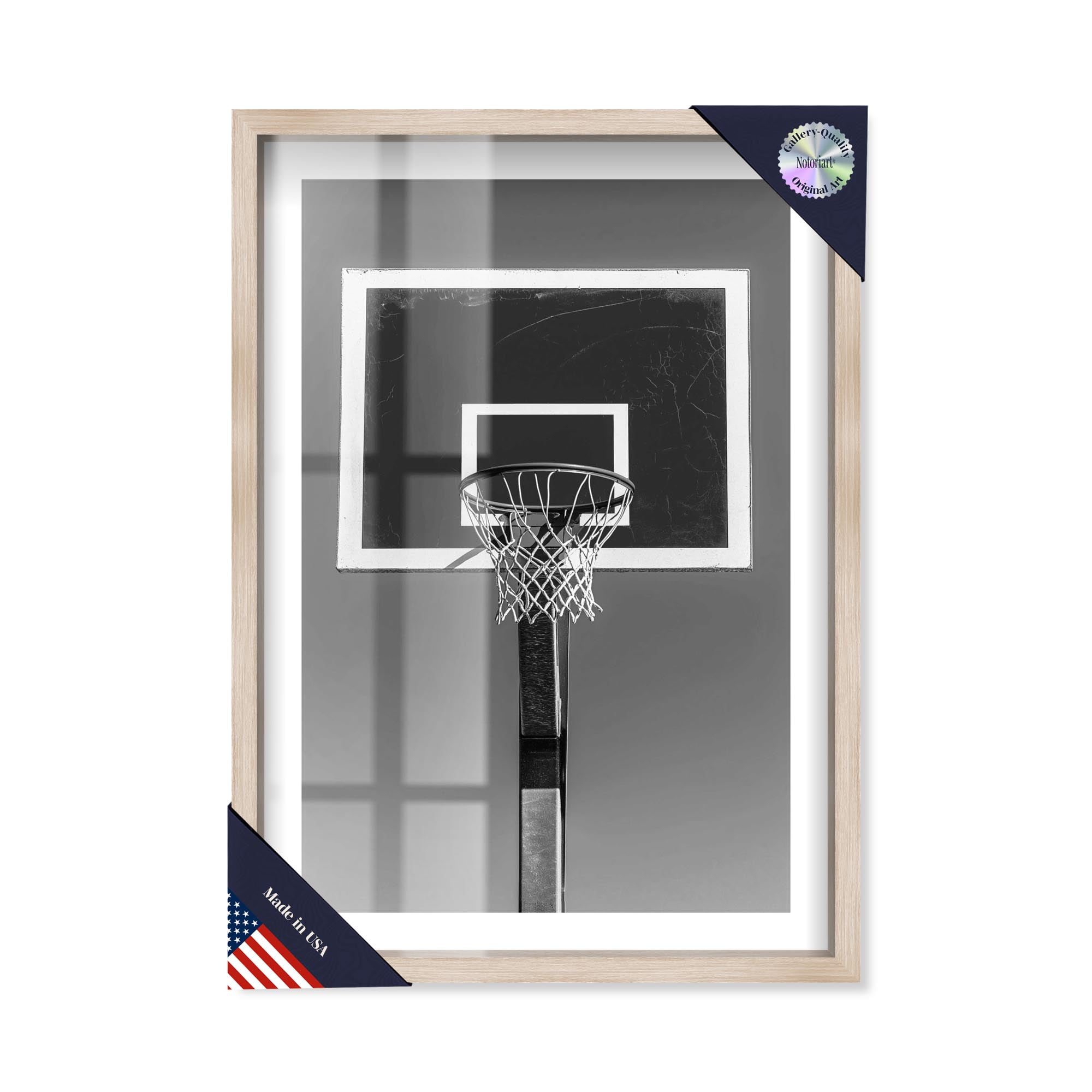 Net Vortex Shadowbox Print Sports Framed Prints by Notoriart, Blonde ...