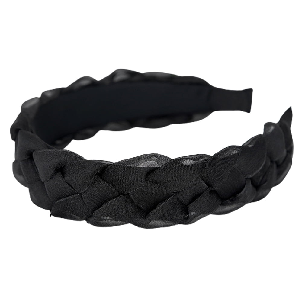 Net yarn flower twist high cranial top hair hoop Retro headdress ...