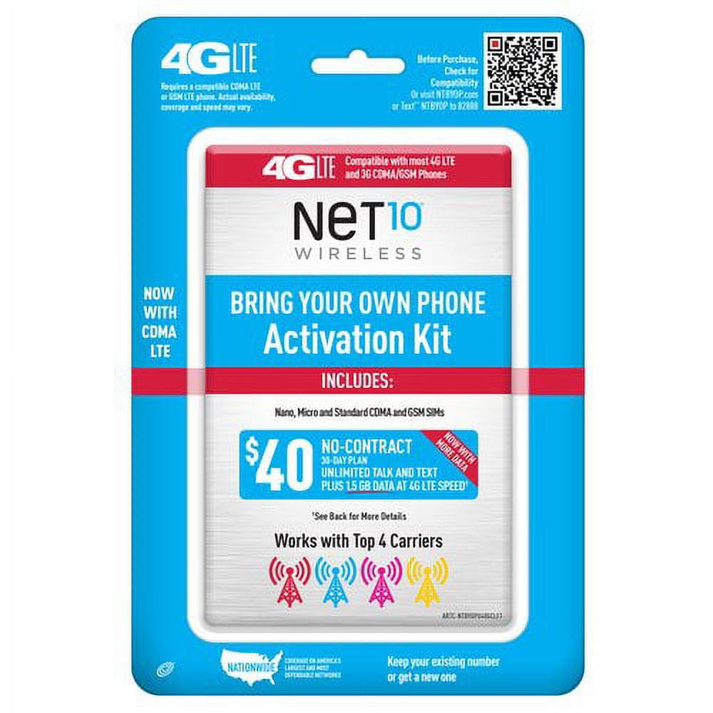 Net10 NTPBYOPUNSVNA BYOP 4G LTE Bundle - Walmart.com