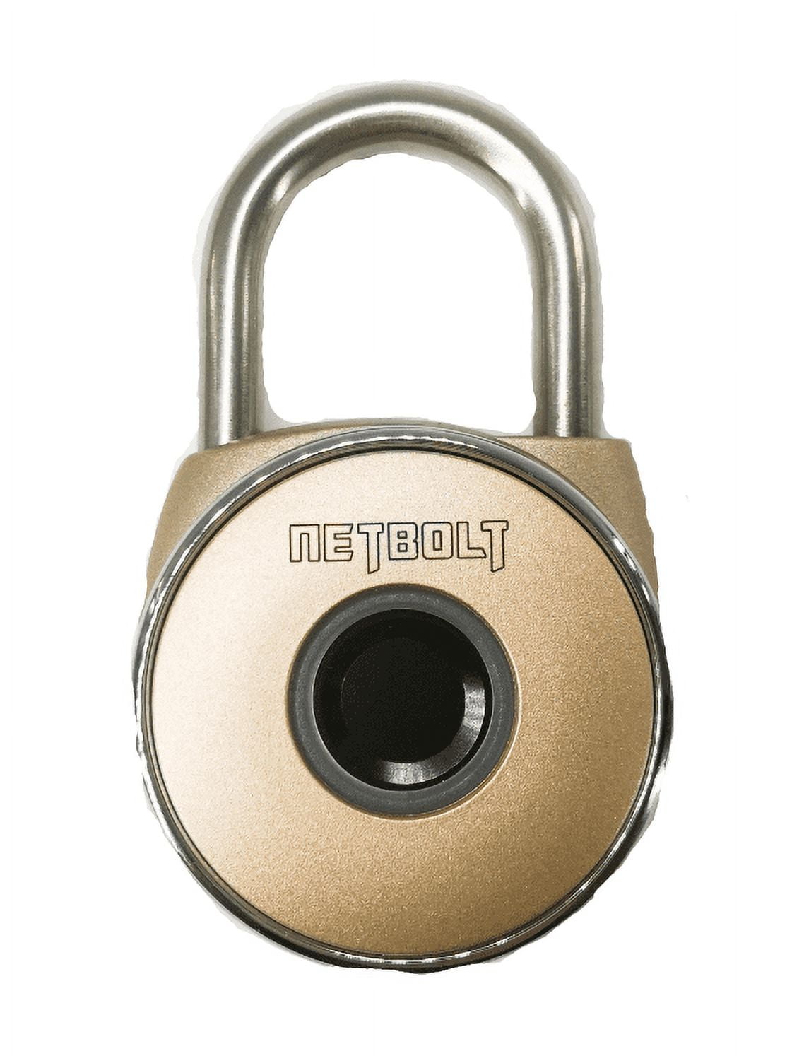 NetBolt Fingerprint Smart Padlock, Portable, Cut-Proof, Weatherproof ...