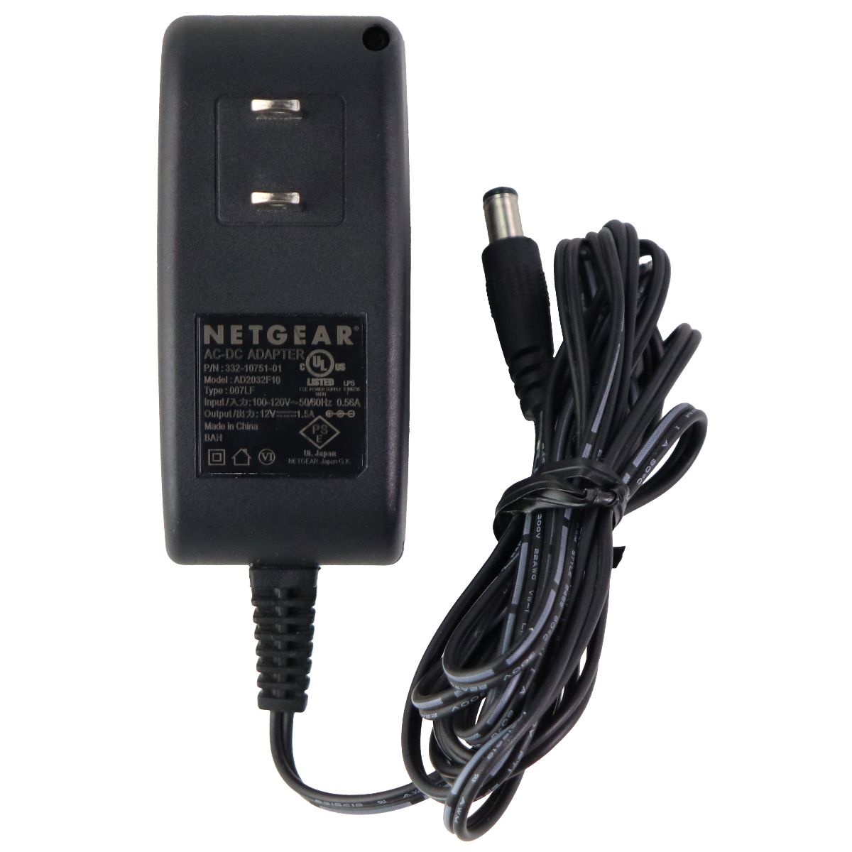 Pre-Owned NetGear (12V/1.5A) AC/DC Wall Charger/Adapter - Black ...