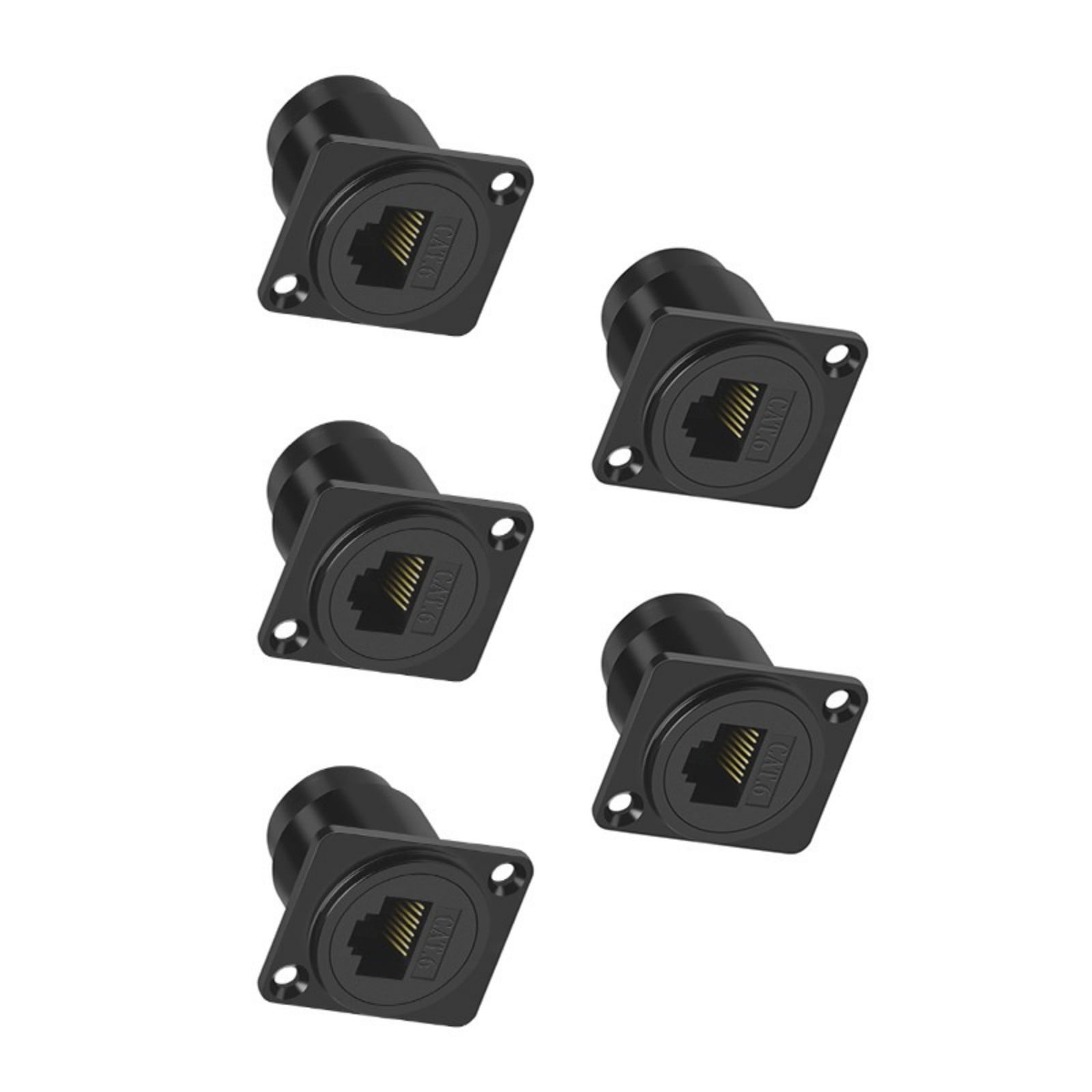 NetLink RJ45 Cat6 Connector, Female to Female Panel-Mount Coupler, Data ...