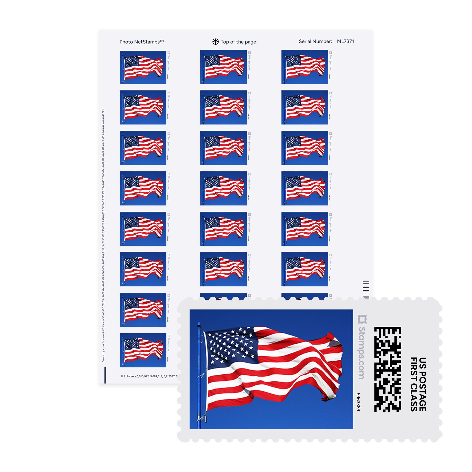 Bald Eagle NetStamps 120 ct - Blank Postage Labels - Stamps.com - NOT ...