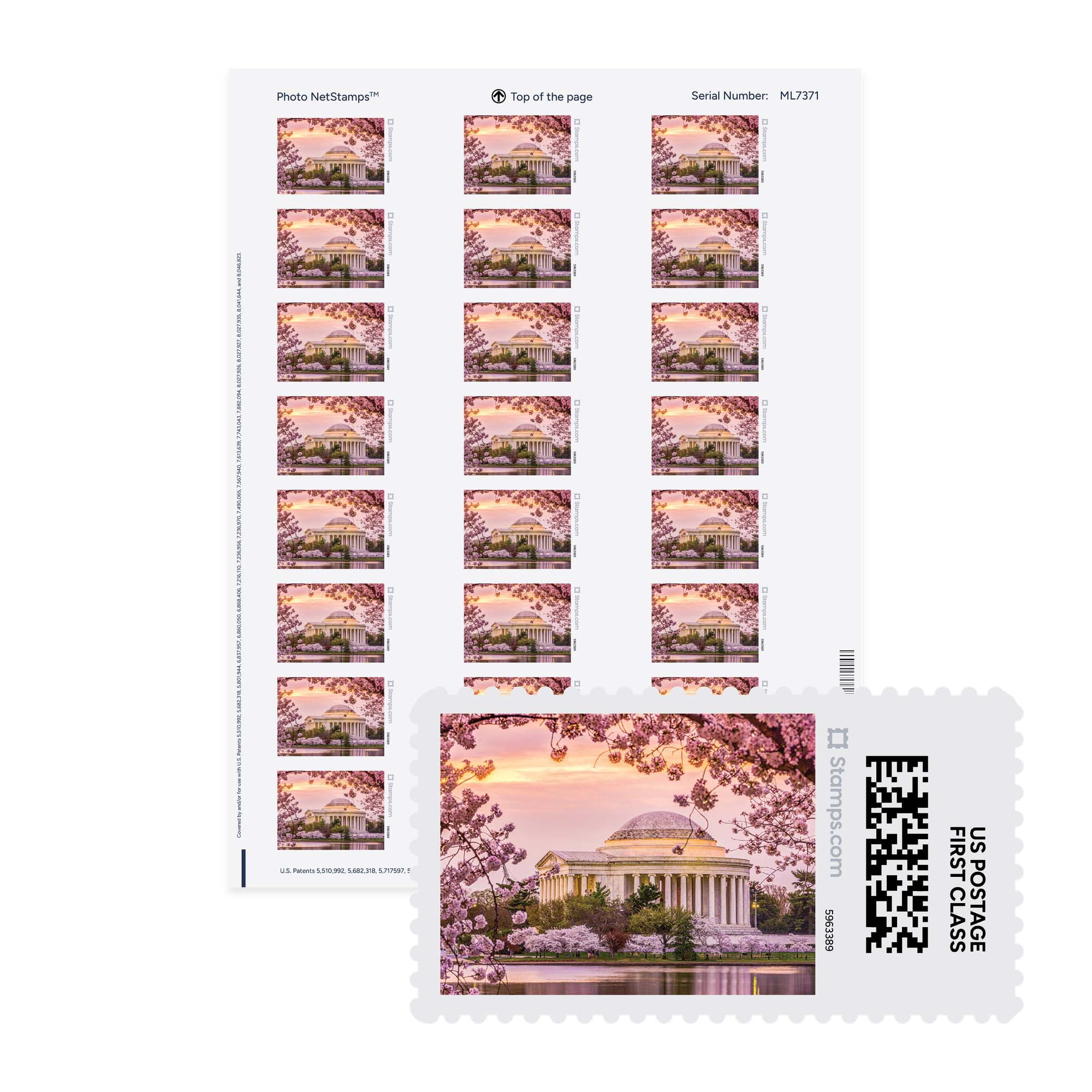 Jefferson NetStamps 120 ct - Blank Postage Labels - Stamps.com - NOT ...