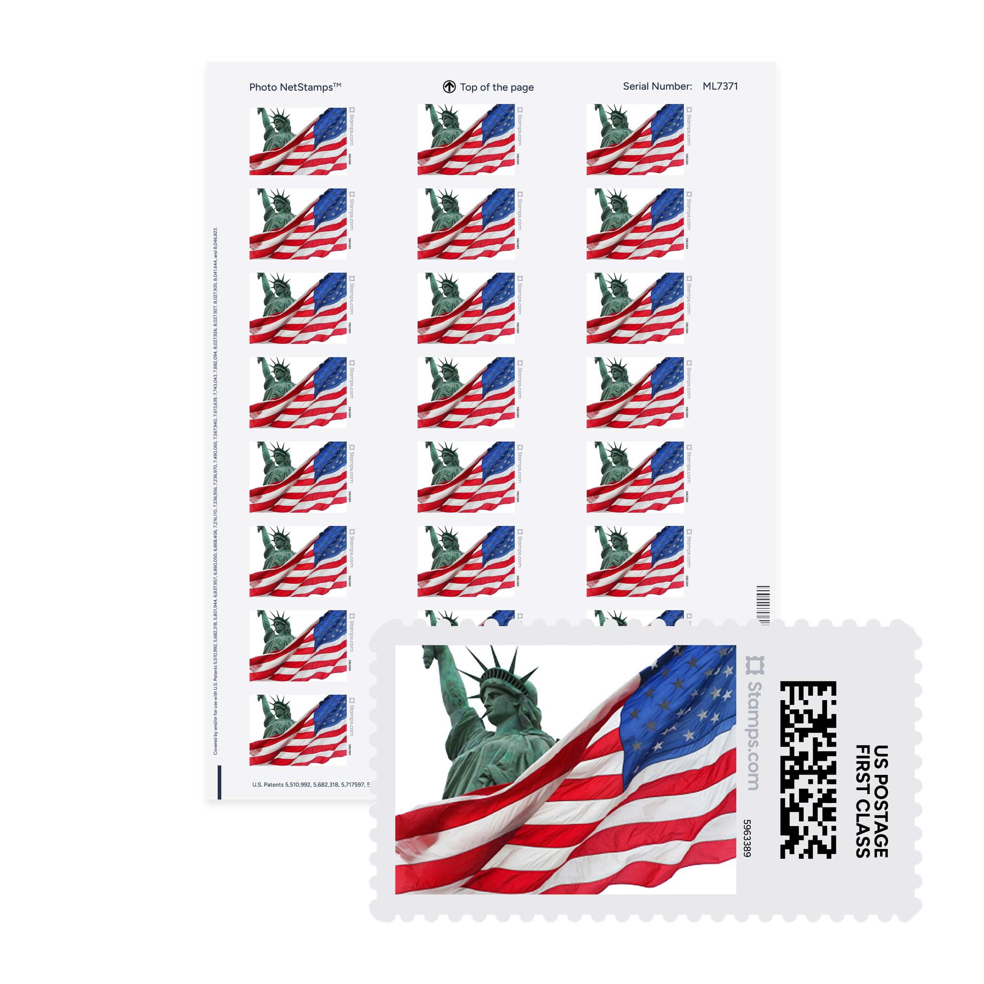 Liberty NetStamps 1200 ct - Blank Postage Labels - Stamps.com - NOT ...