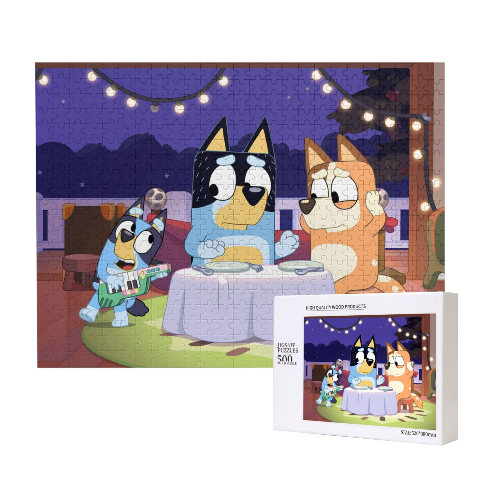 Netaao Bluey for 500-piece Puzzle,Birthday for Adults and Kids, Fun ...