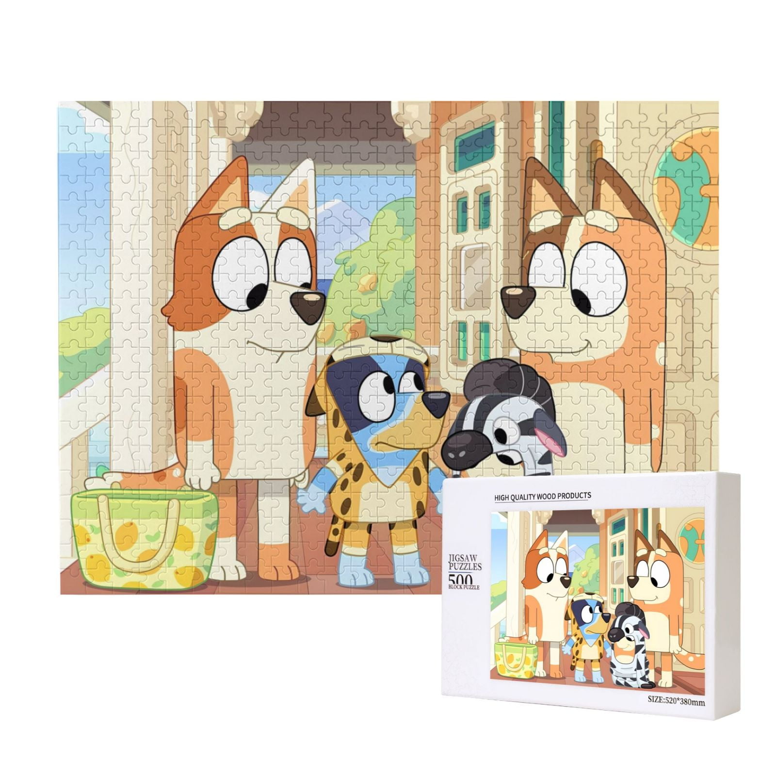 Netaao Bluey for 500-piece Puzzle,Birthday for Adults and Kids, Fun ...