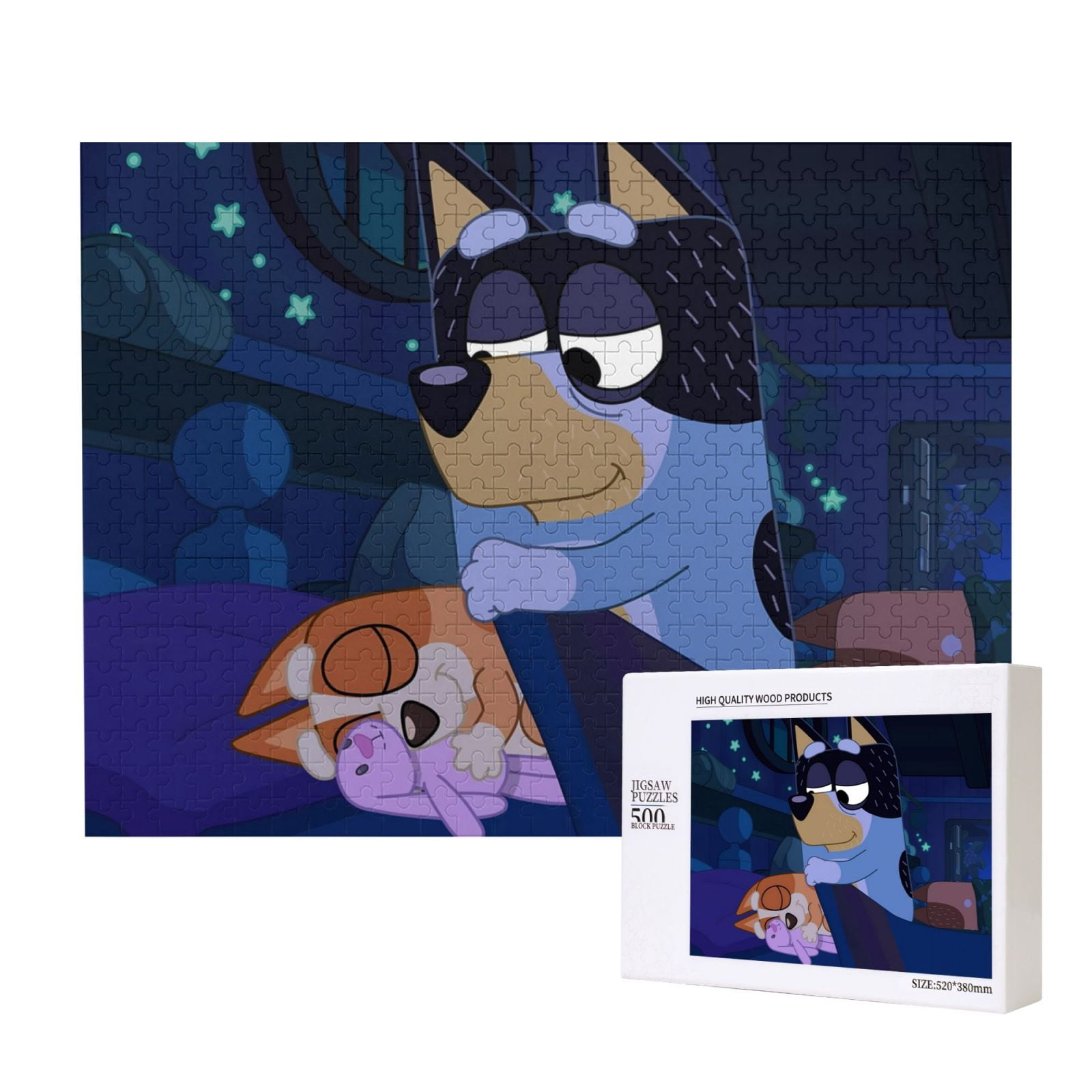 Netaao Bluey for 500-piece Puzzle,Birthday for Adults and Kids, Fun ...