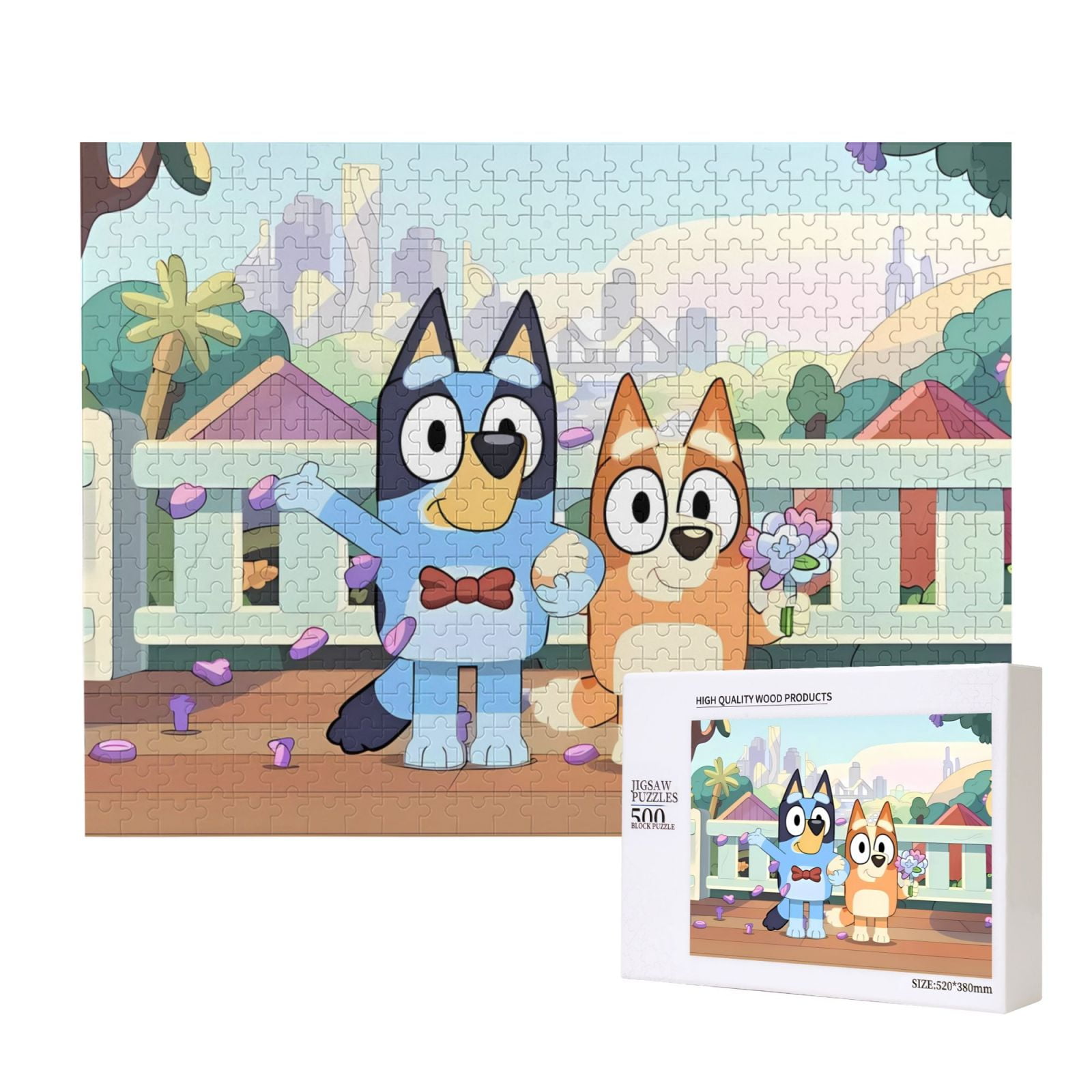 Netaao Bluey for 500-piece Puzzle,Birthday for Adults and Kids, Fun ...
