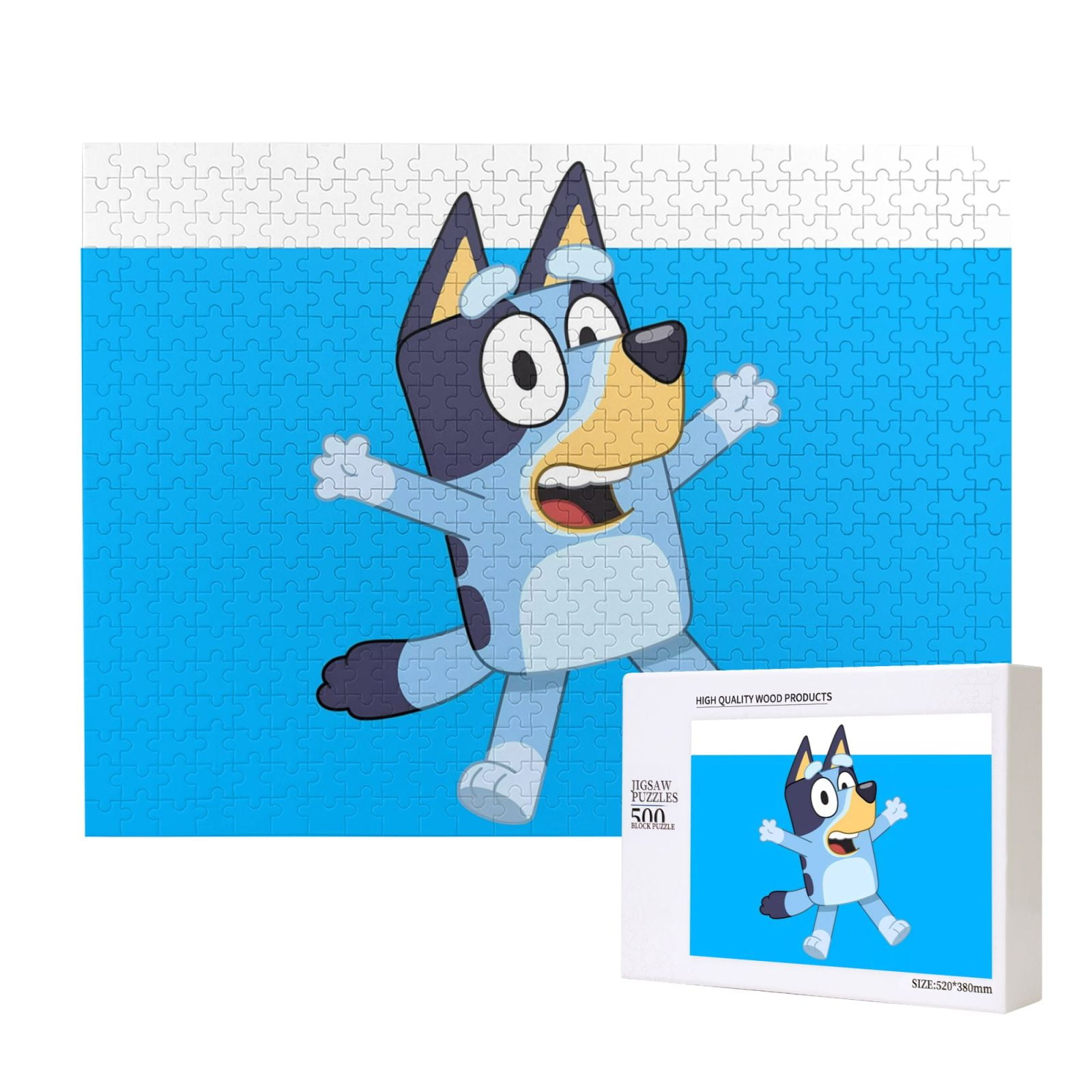 Netaao Bluey for 500-piece Puzzle,Birthday for Adults and Kids, Fun ...