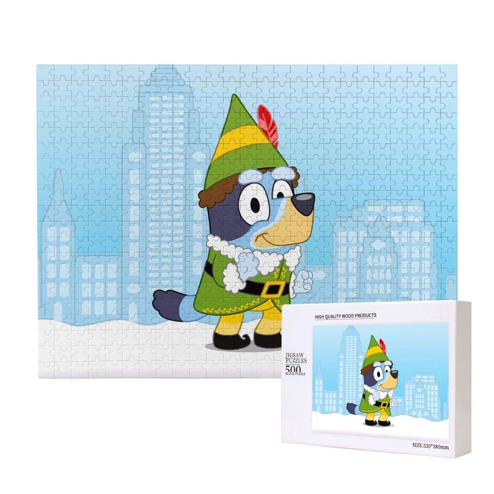 Netaao Bluey for 500-piece Puzzle,Birthday for Adults and Kids, Fun ...