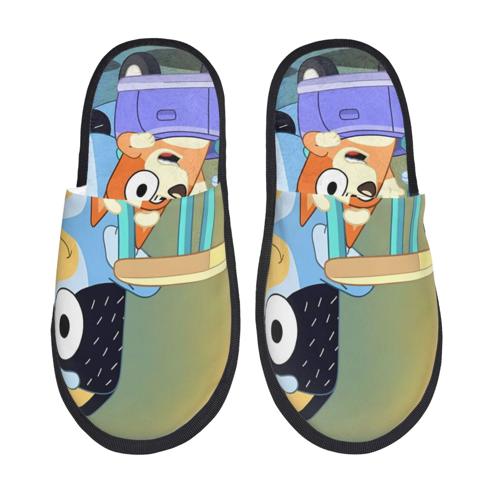 Netaao Bluey for Furry Slippers for Women and Men Warm Indoor House ...