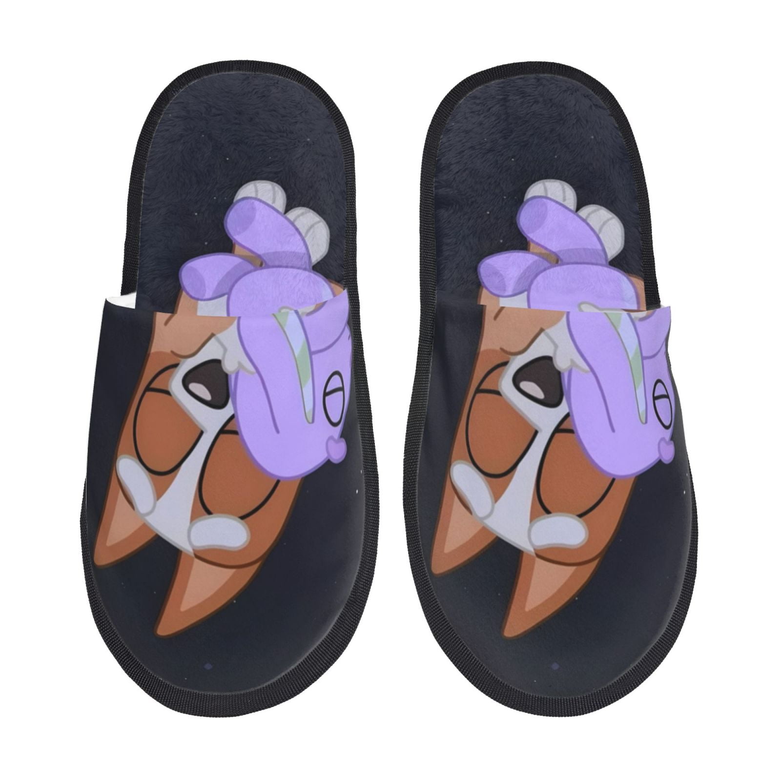 Netaao Bluey for Furry Slippers for Women and Men Warm Indoor House ...