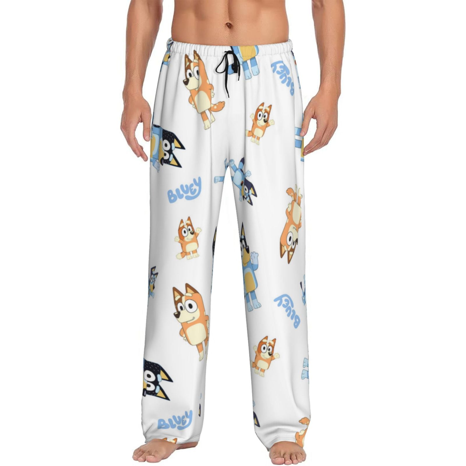 Netaao Bluey for Pajama Pants Men Elastic Waistband Sleep Pajama Pant ...