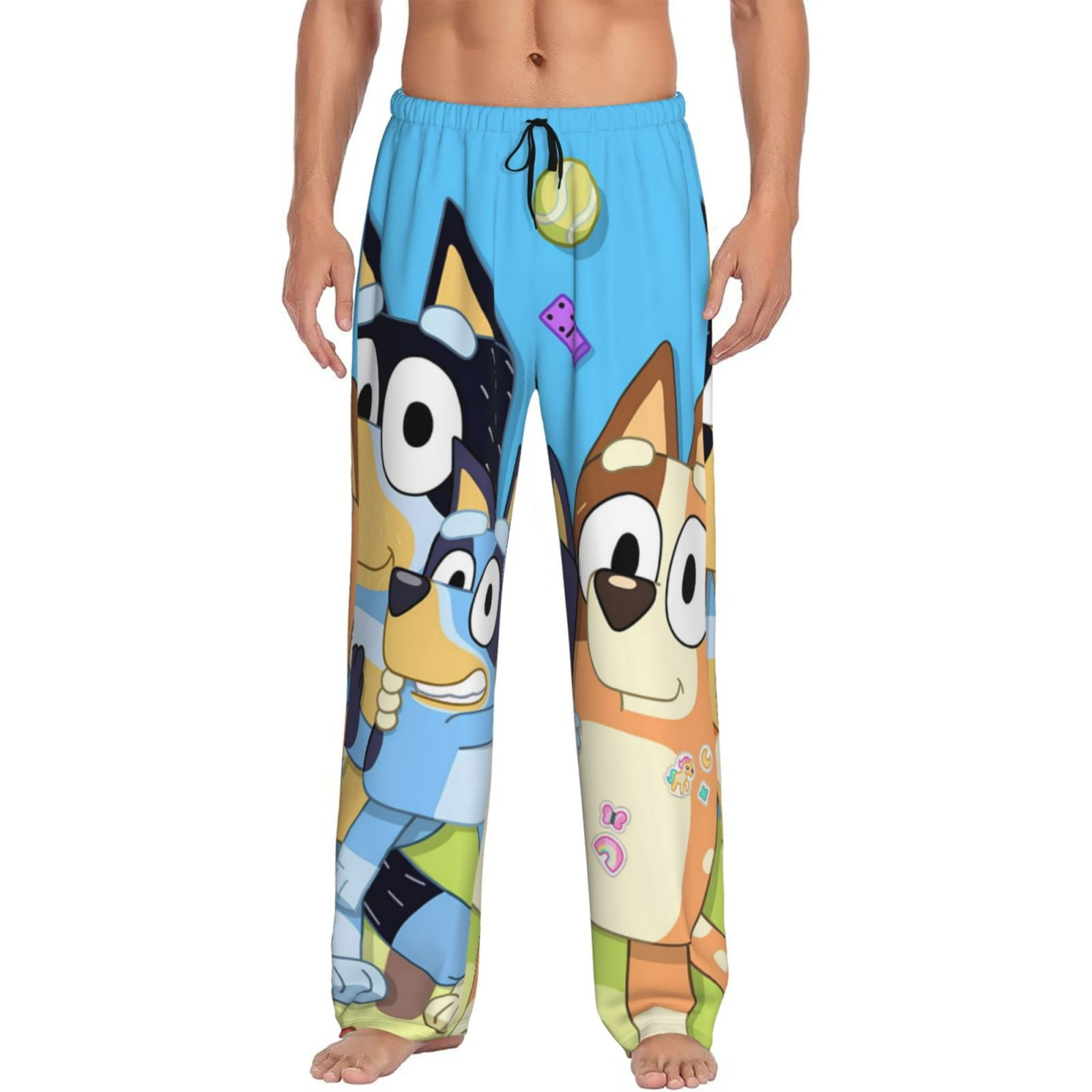 Netaao Bluey for Pajama Pants Men Elastic Waistband Sleep Pajama Pant ...