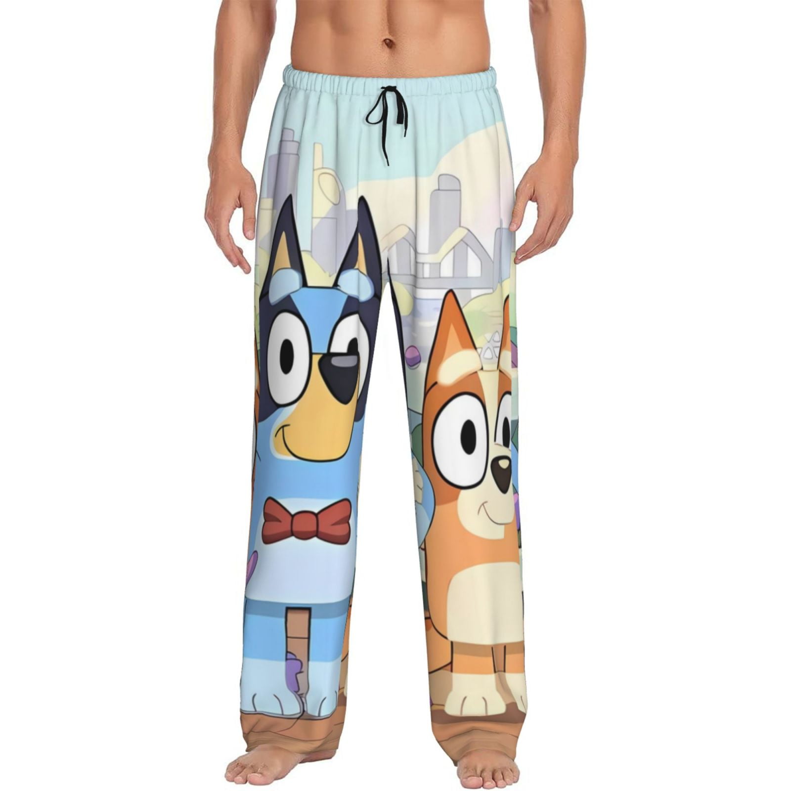 Netaao Bluey for Pajama Pants Men Elastic Waistband Sleep Pajama Pant ...