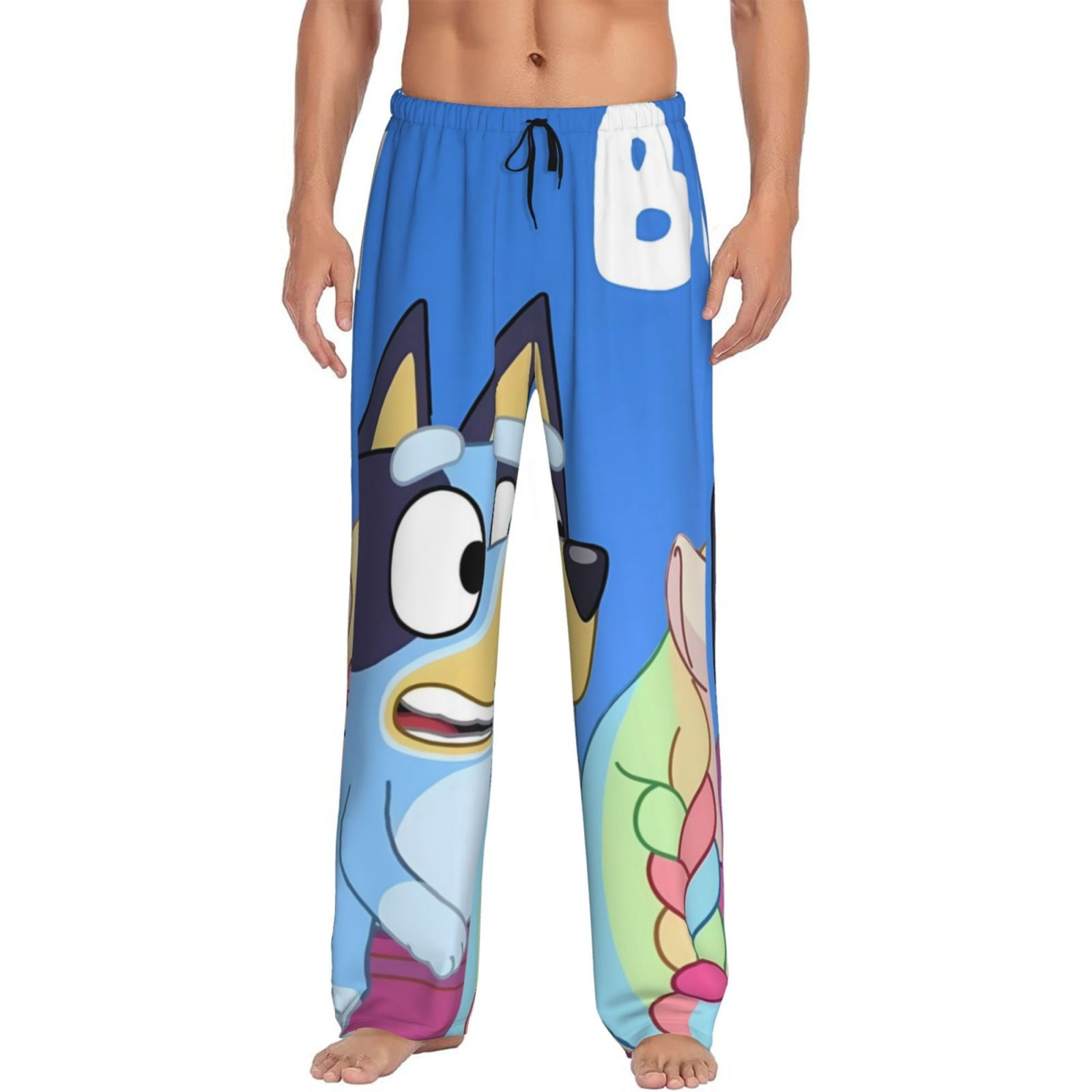 Netaao Bluey for Pajama Pants Men Elastic Waistband Sleep Pajama Pant ...