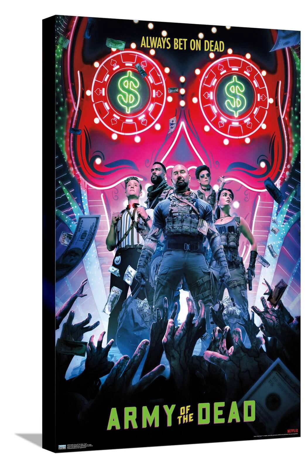 Netflix Army Of The Dead - Skull Canvas Wall Poster, 14.725" x 22.375 ...