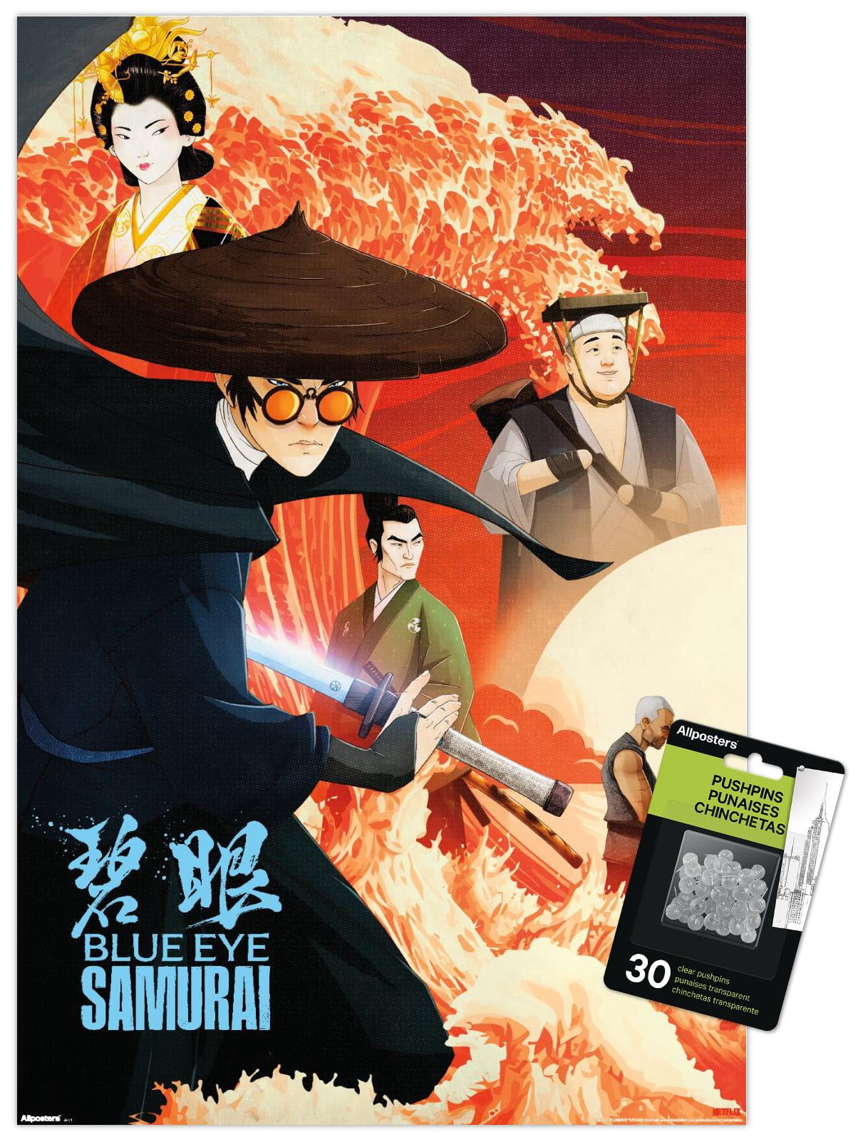 Netflix Blue Eye Samurai (2023) - Key Art Wall Poster with Push Pins ...