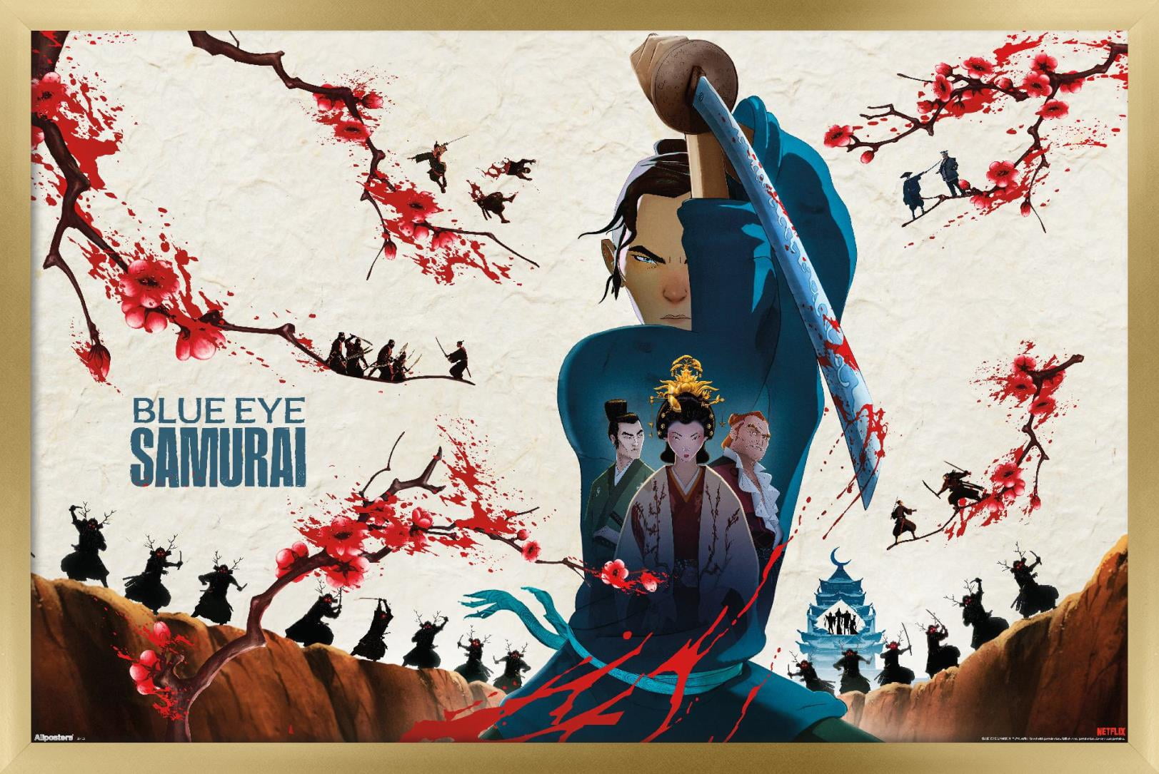 Netflix Blue Eye Samurai (2023) - One Sheet Wall Poster, 14.725" x 22. ...